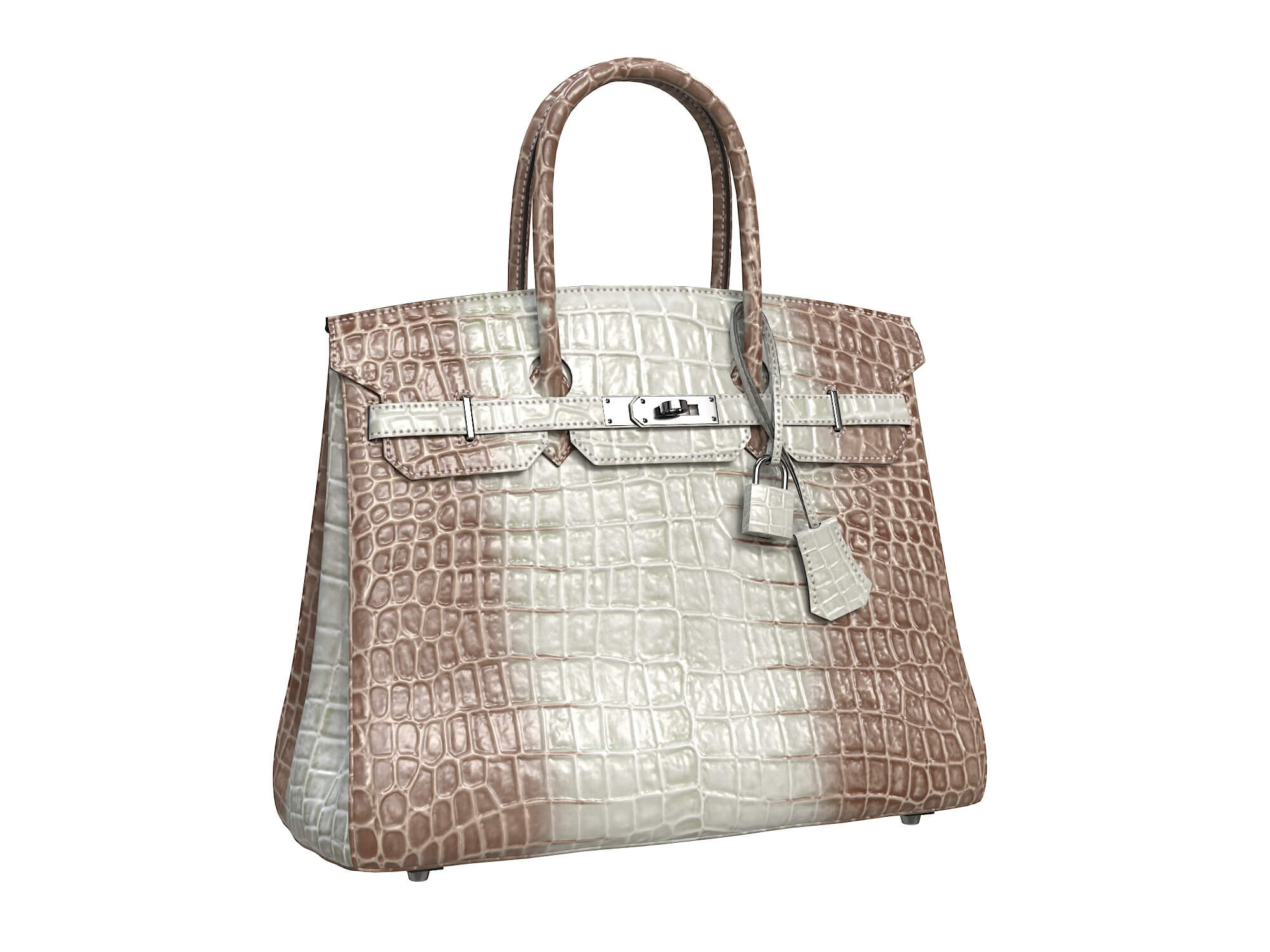 Hermes Birkin Bag Alligator Leather - 3D Model by 3dmonk