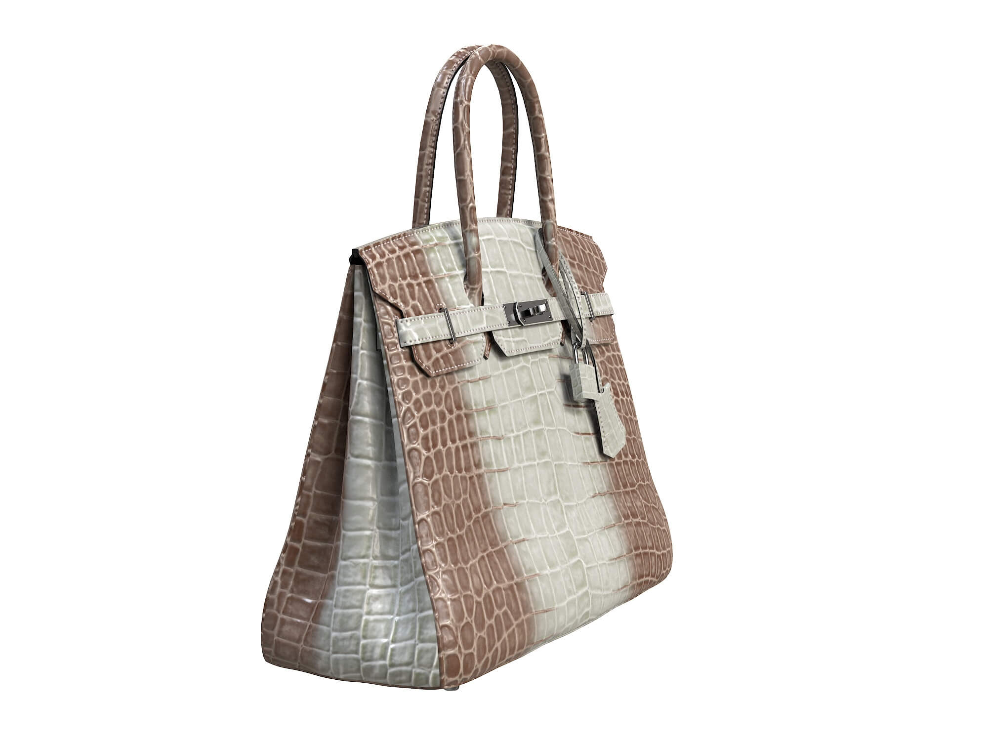 Hermes Birkin Bag Alligator Leather - 3D Model by 3dmonk
