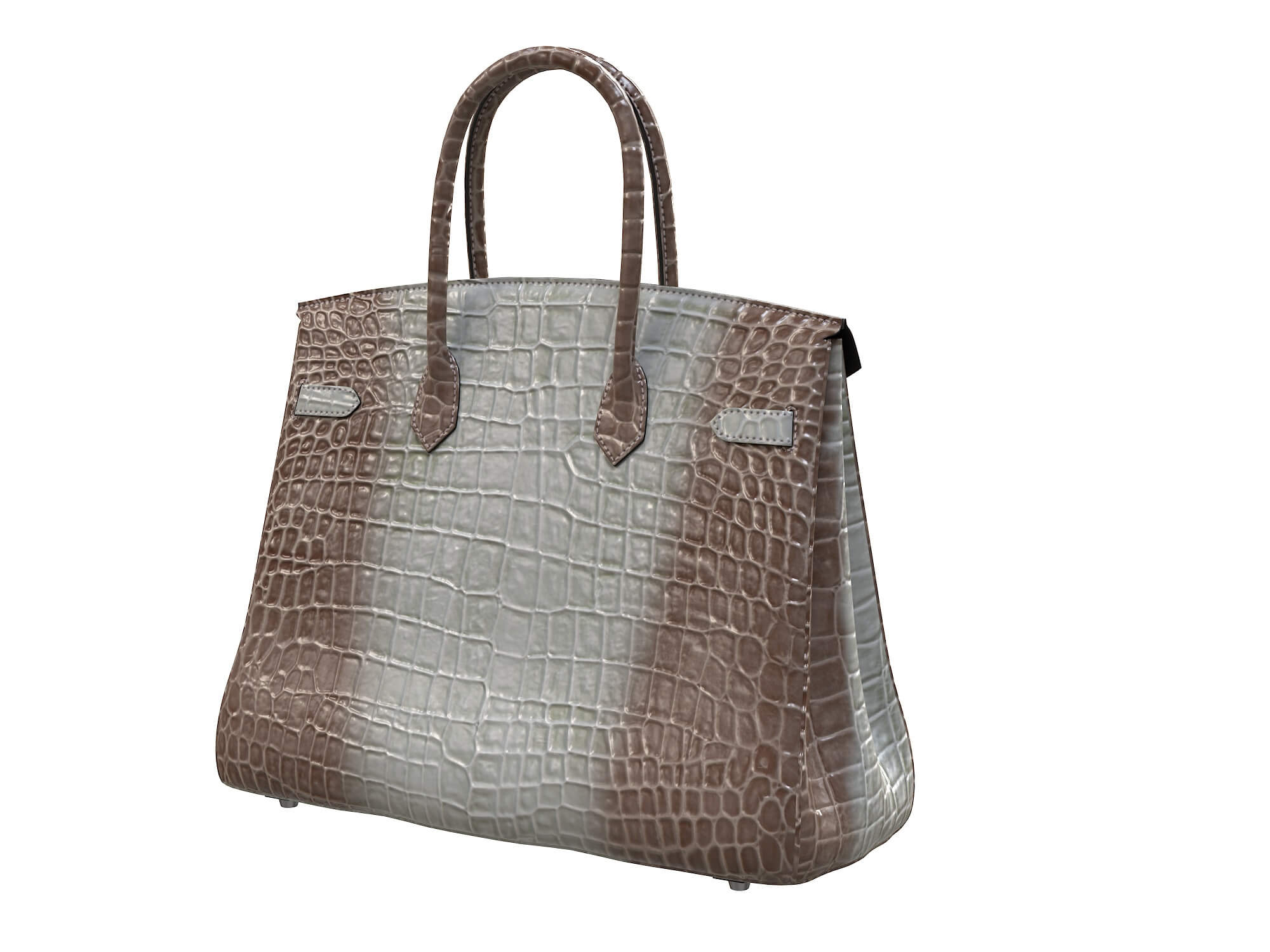 Hermes Birkin Bag Alligator Leather - 3D Model by 3dmonk
