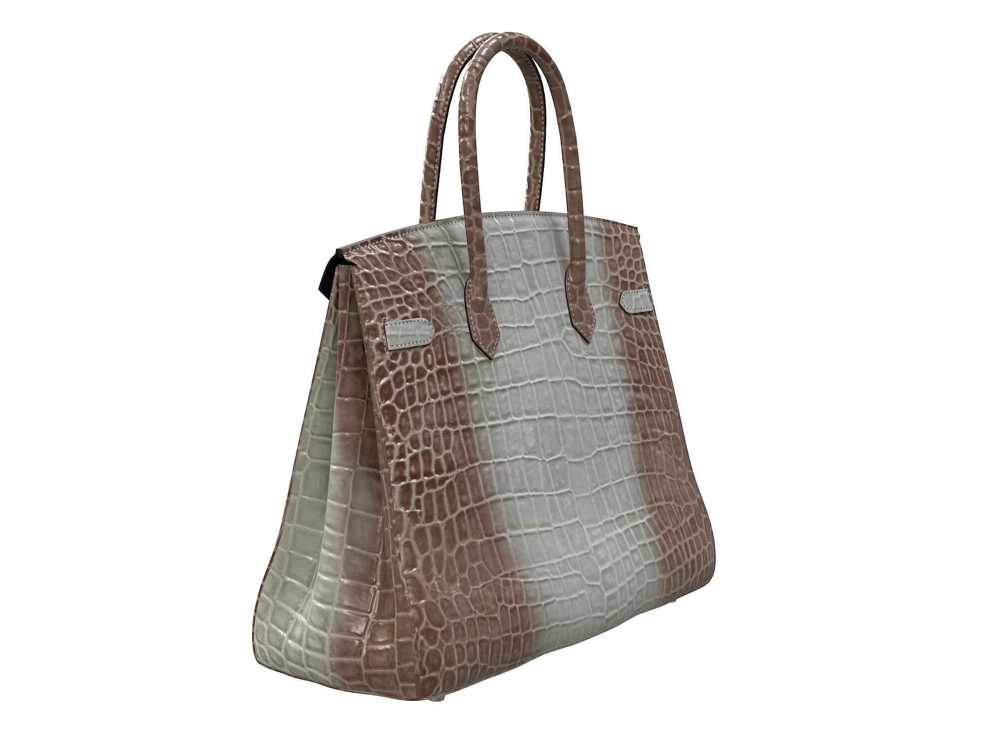Hermes Birkin Bag Alligator Leather - 3D Model by 3dmonk