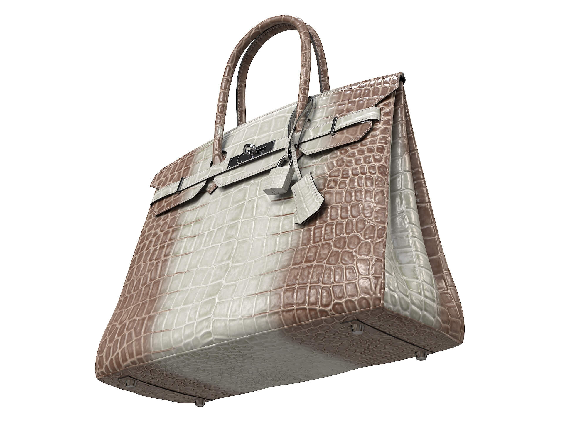 Hermes Birkin Bag Alligator Leather - 3D Model by 3dmonk