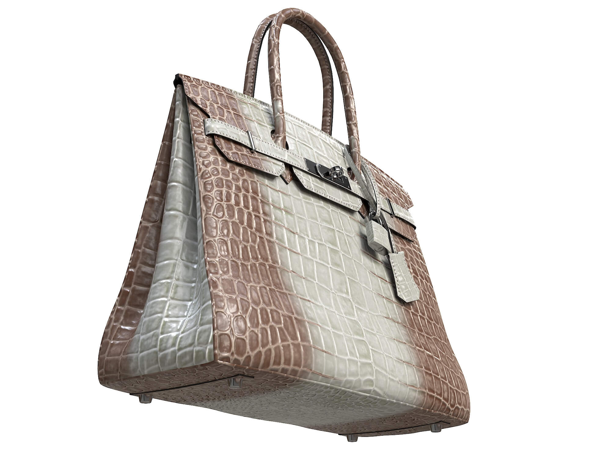 Hermes Birkin Bag Alligator Leather - 3D Model by 3dmonk