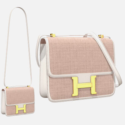 Hermes Constance Bag Beige - 3D Model by 3dmonk