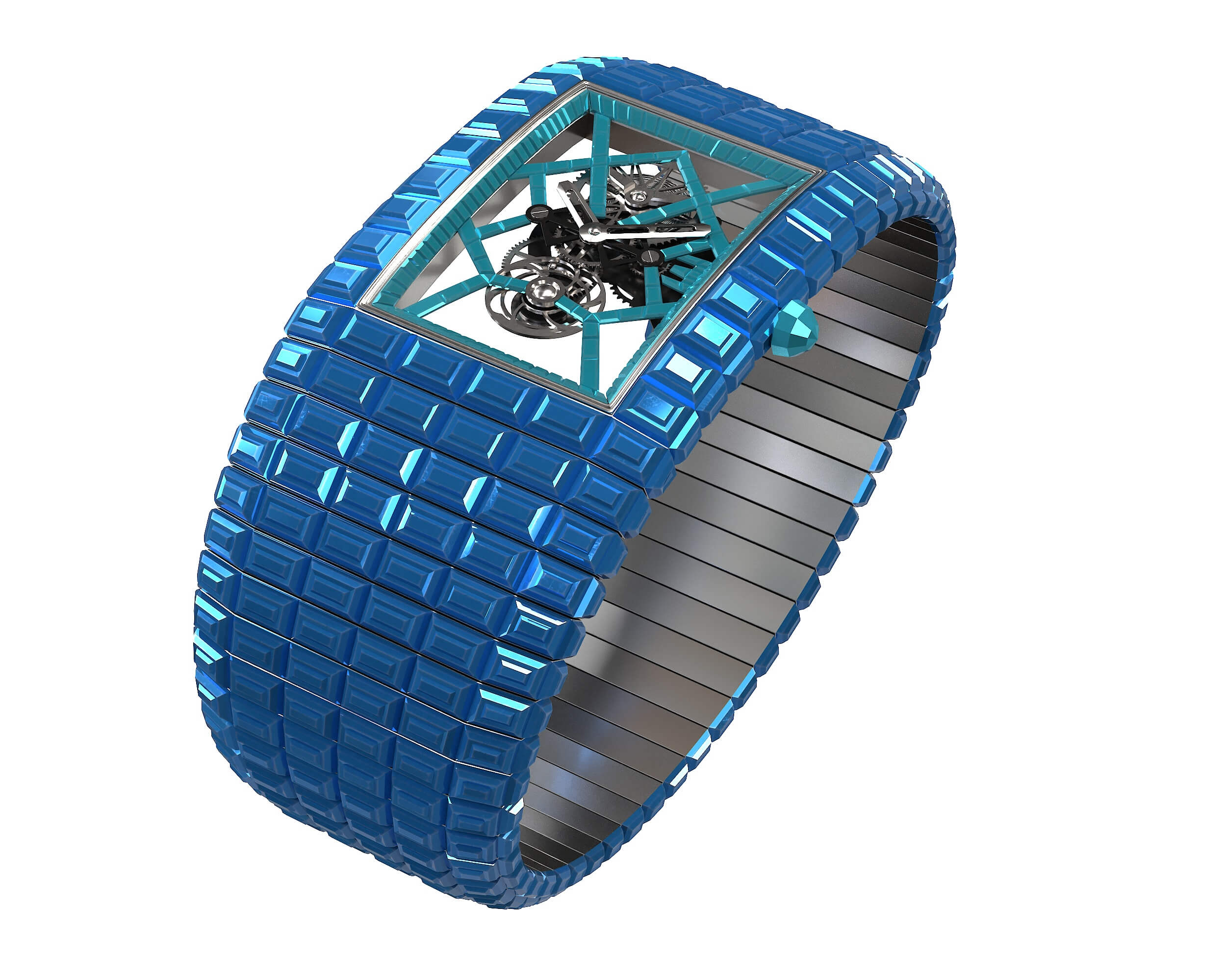 Jacob&Co Billionaire III Emerald - 3D Model by 3dmonk