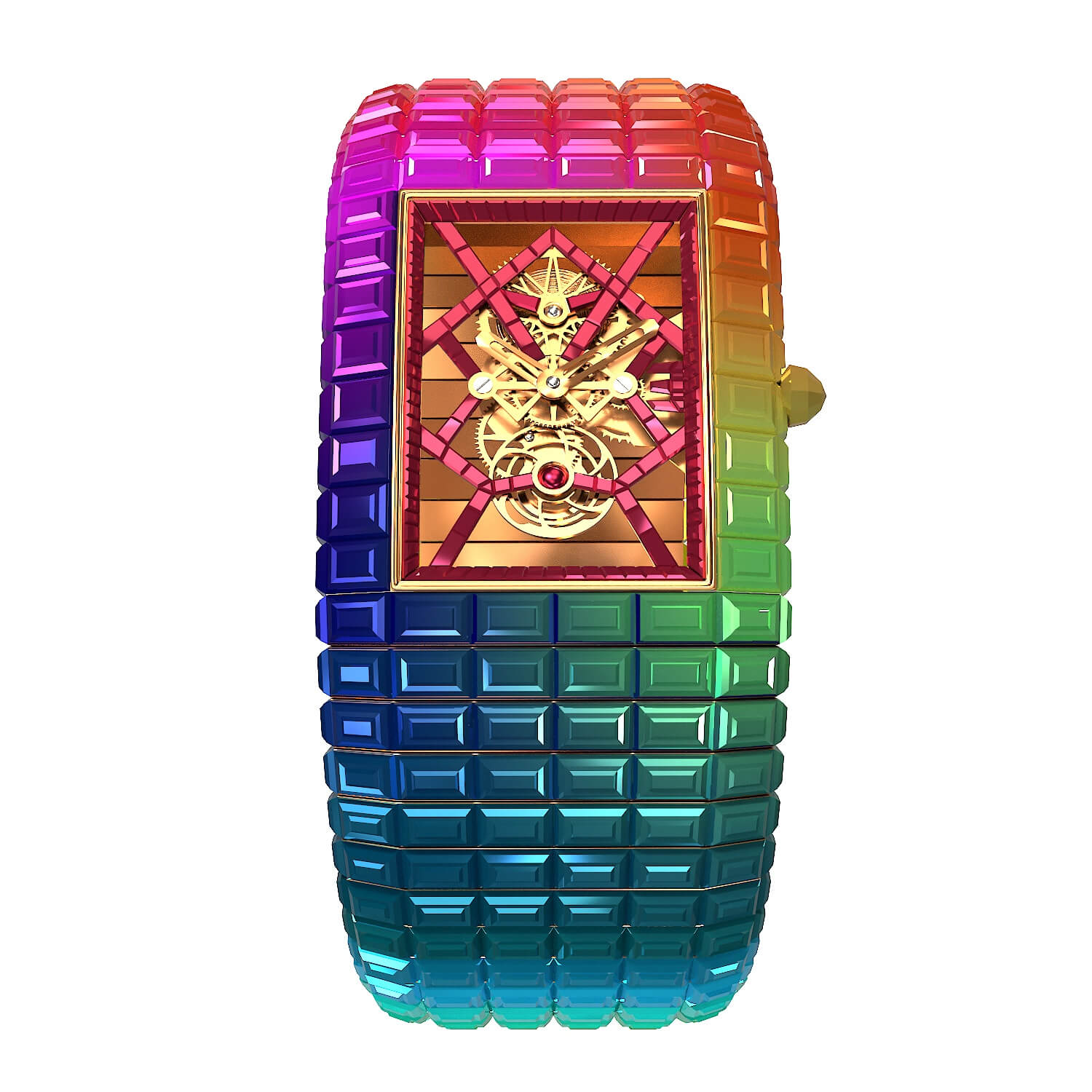 Jacob&Co Billionaire III Emerald - 3D Model by 3dmonk