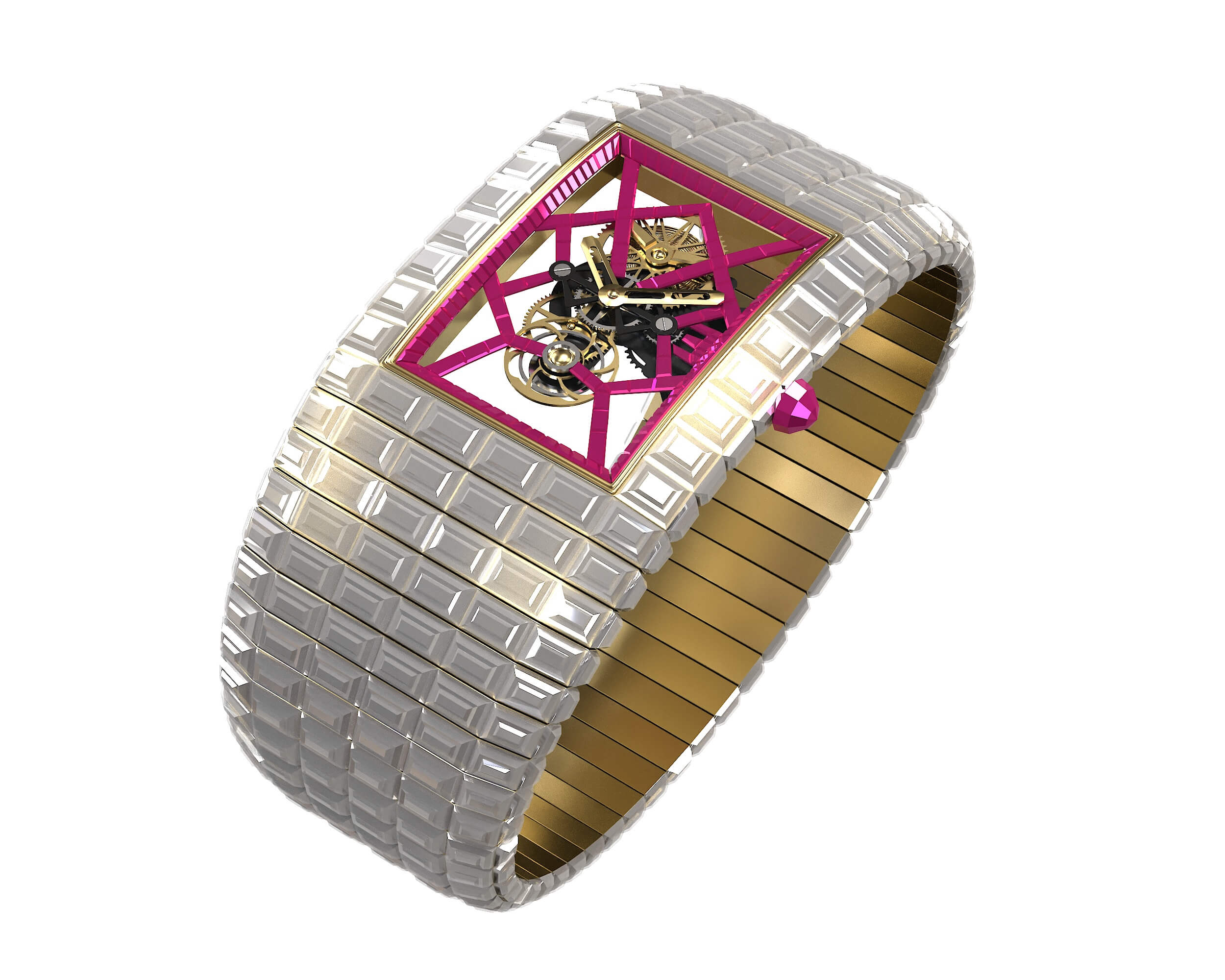 Jacob&Co Billionaire III Emerald - 3D Model by 3dmonk