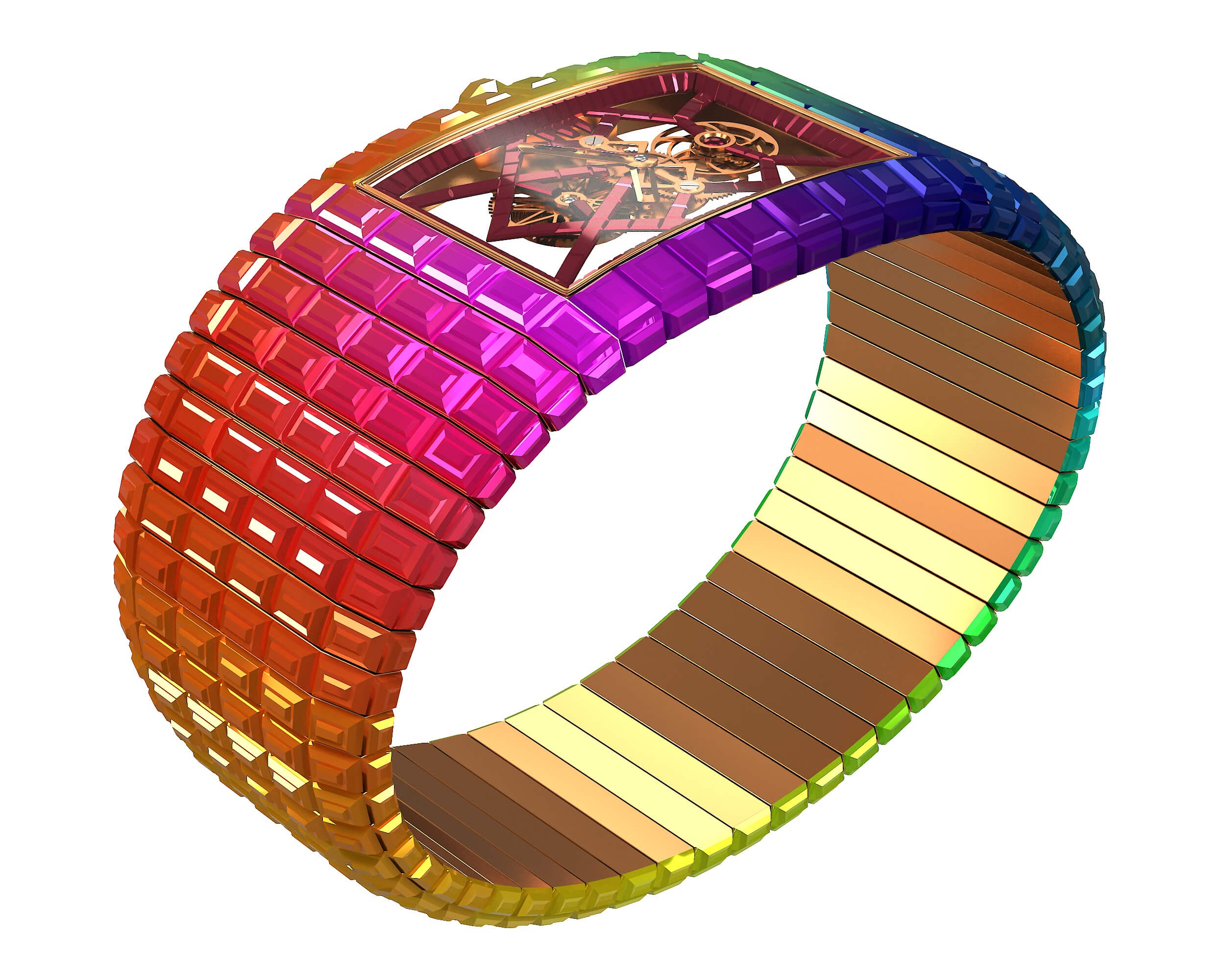 Jacob&Co Billionaire III Emerald - 3D Model by 3dmonk