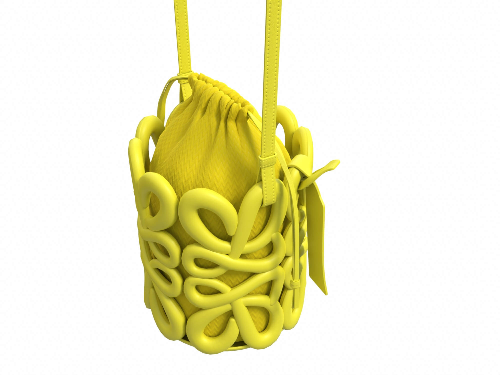Loewe Anagram Inflated Pocket Foam Rubber Shoulder Bag - 3D Model by 3dmonk