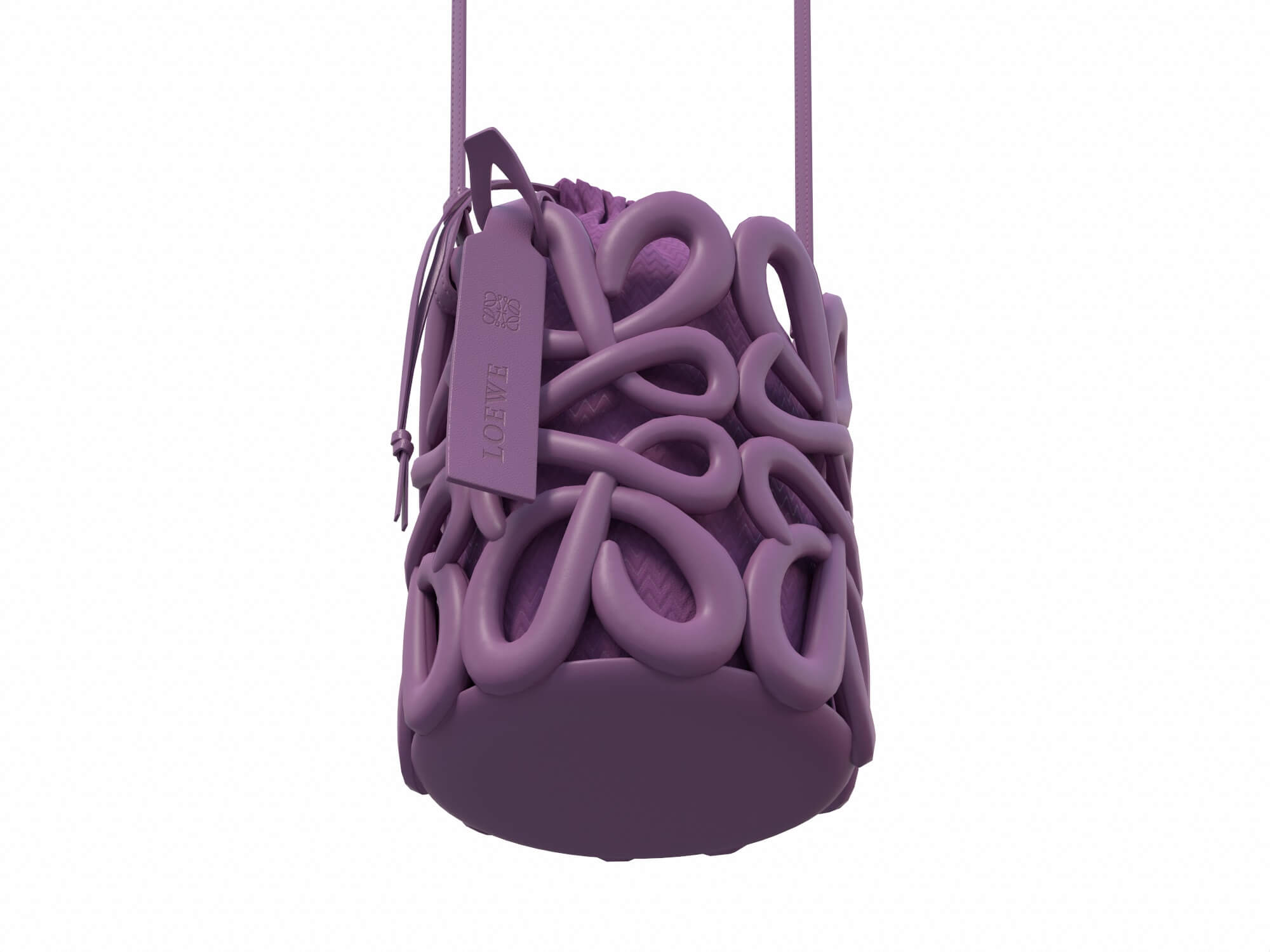 Loewe Anagram Inflated Pocket Foam Rubber Shoulder Bag - 3D Model by 3dmonk