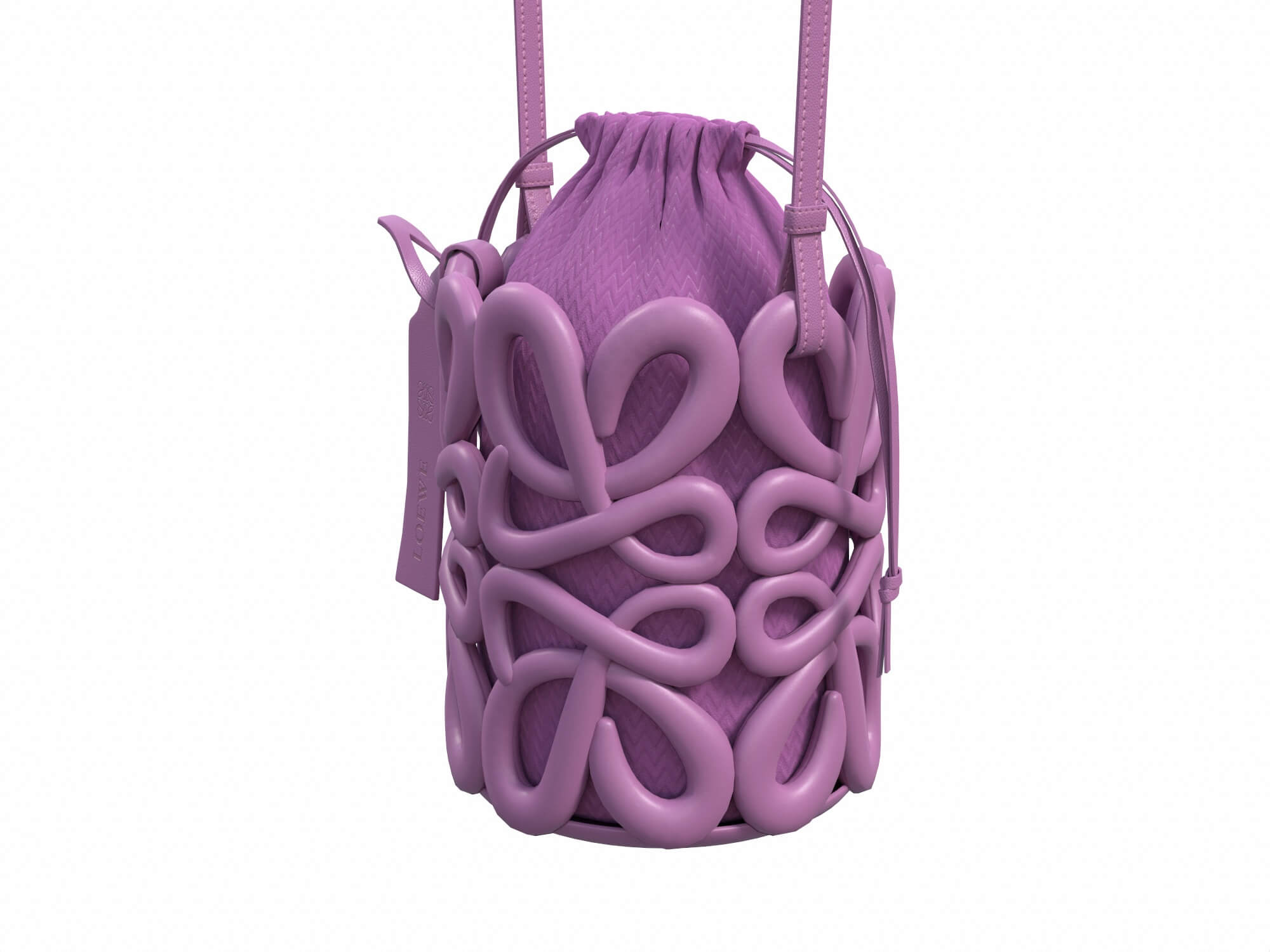 LOEWE Anagram Inflated Pocket Foam Rubber Shoulder Bag - 3D Model by 3dmonk