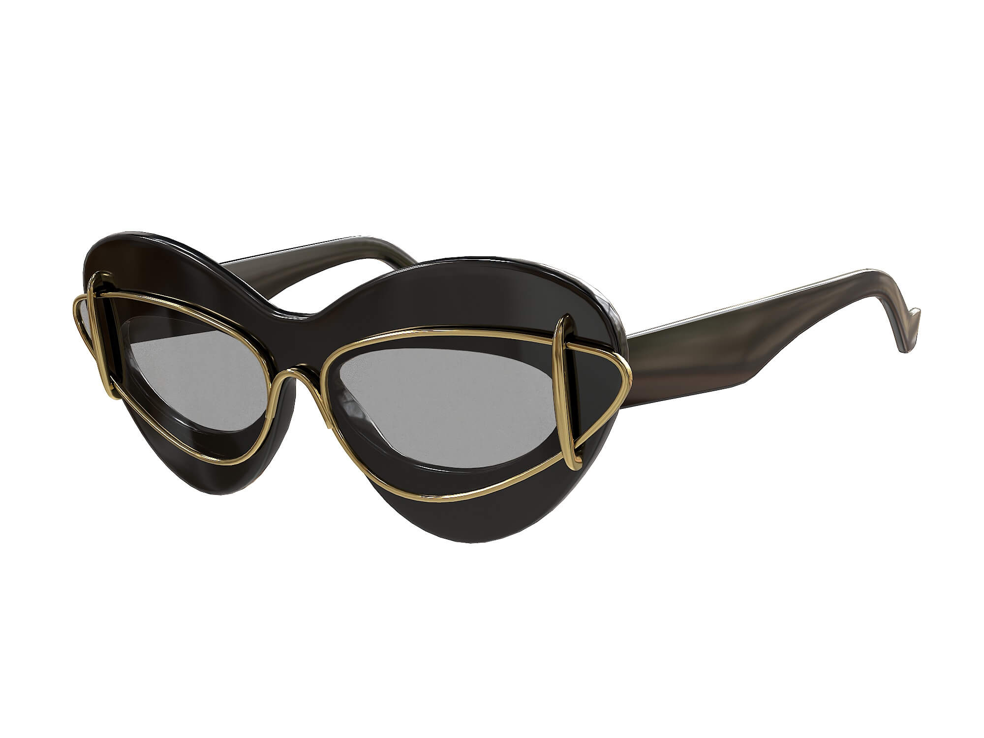 Loewe Cateye Double Frame Sunglasses - 3D Model by 3dmonk