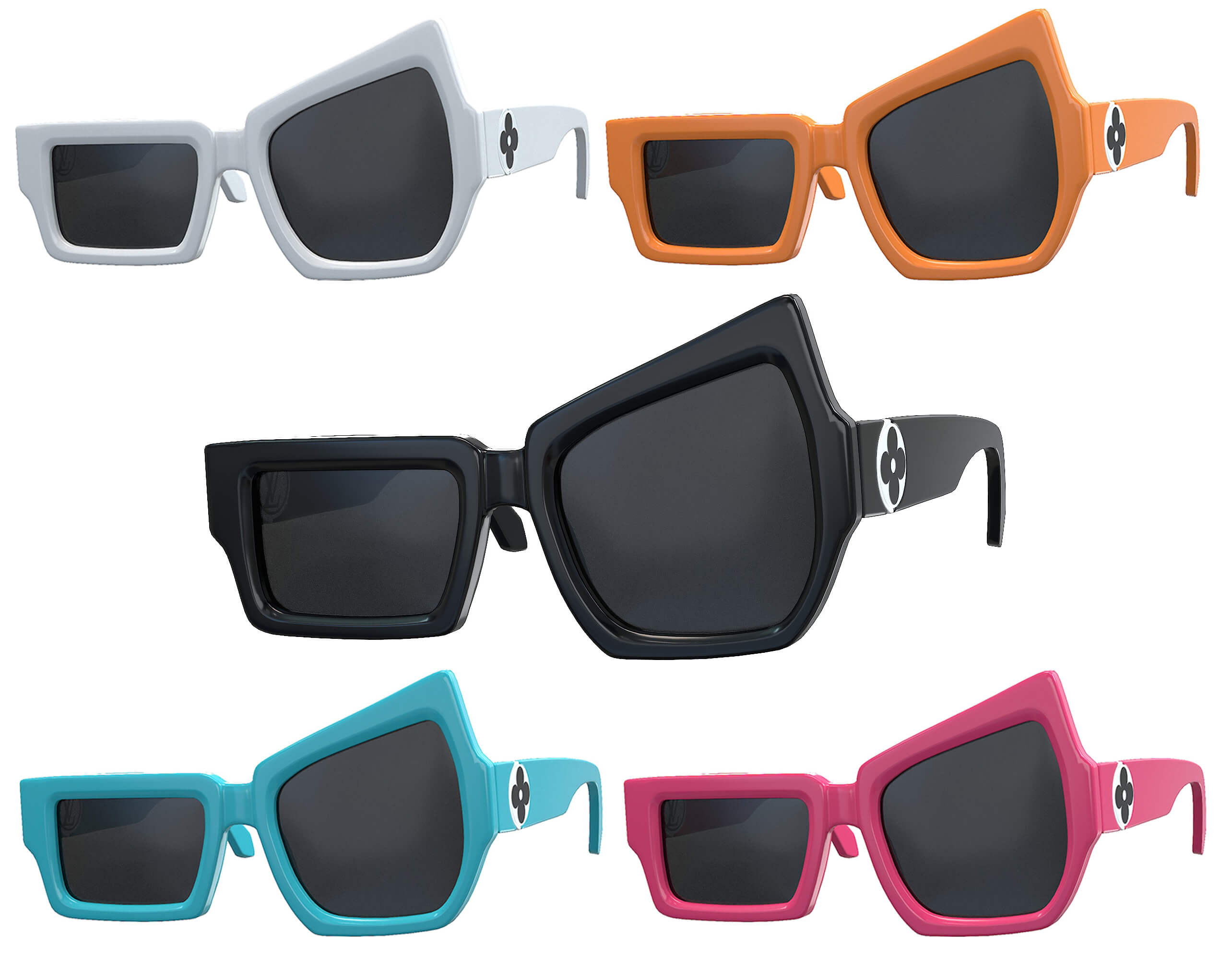 Louis Vuitton By Virgil Abloh SS21 Distorted Sunglasses - 3D Model by ...
