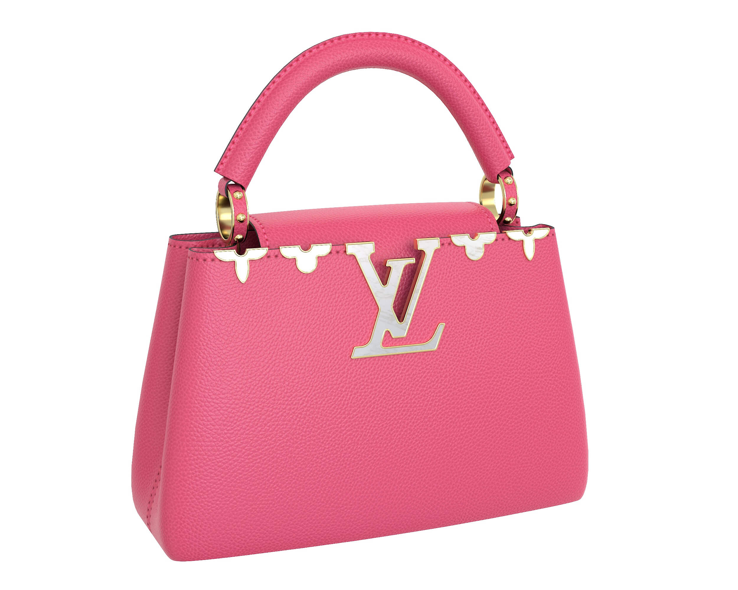 Louis Vuitton Capucines Mini Bag Pink - 3D Model by 3dmonk