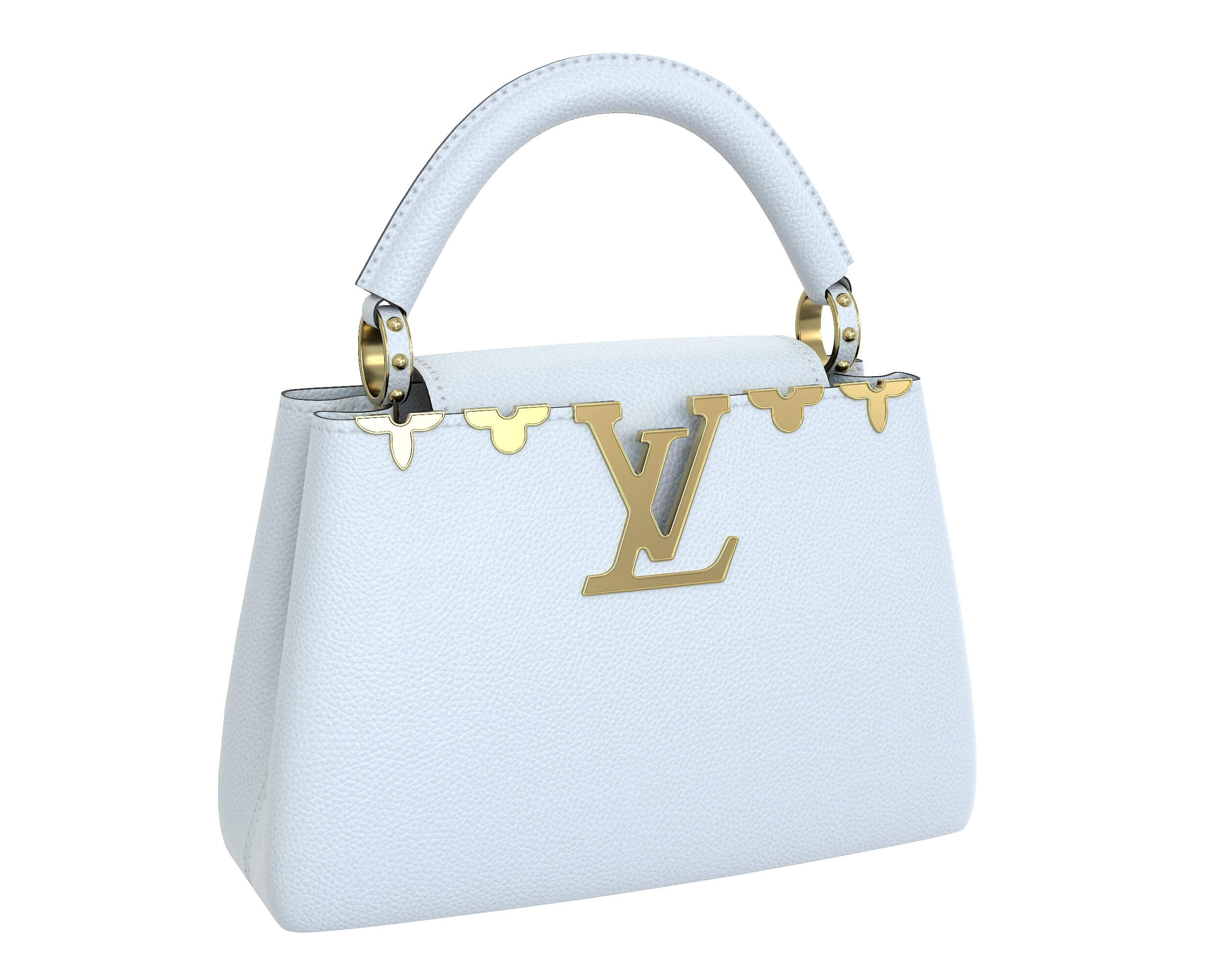 Louis Vuitton Capucines Mini Bag White - 3D Model by 3dmonk