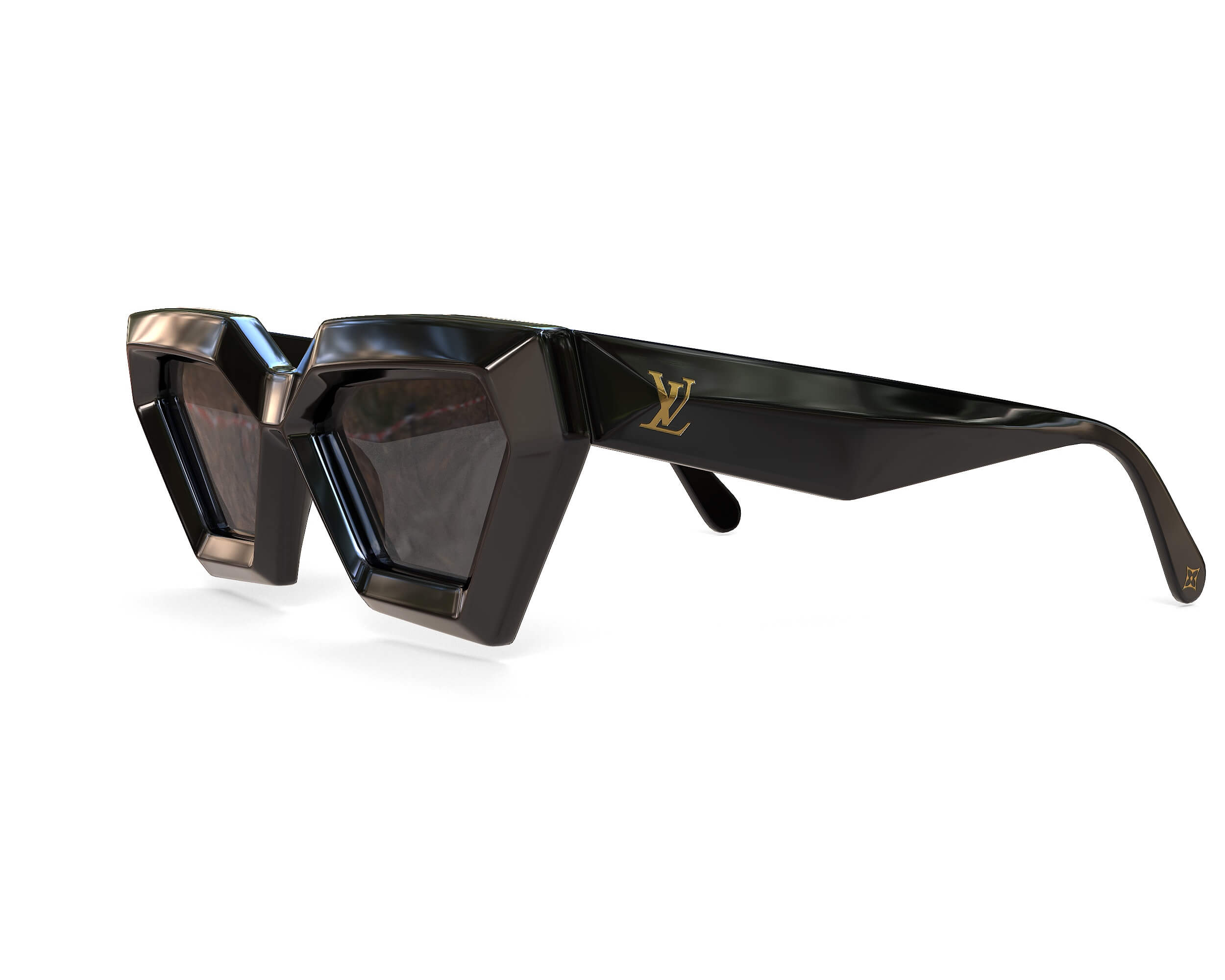 Louis Vuitton Cut Sunglasses - 3D Model by 3dmonk