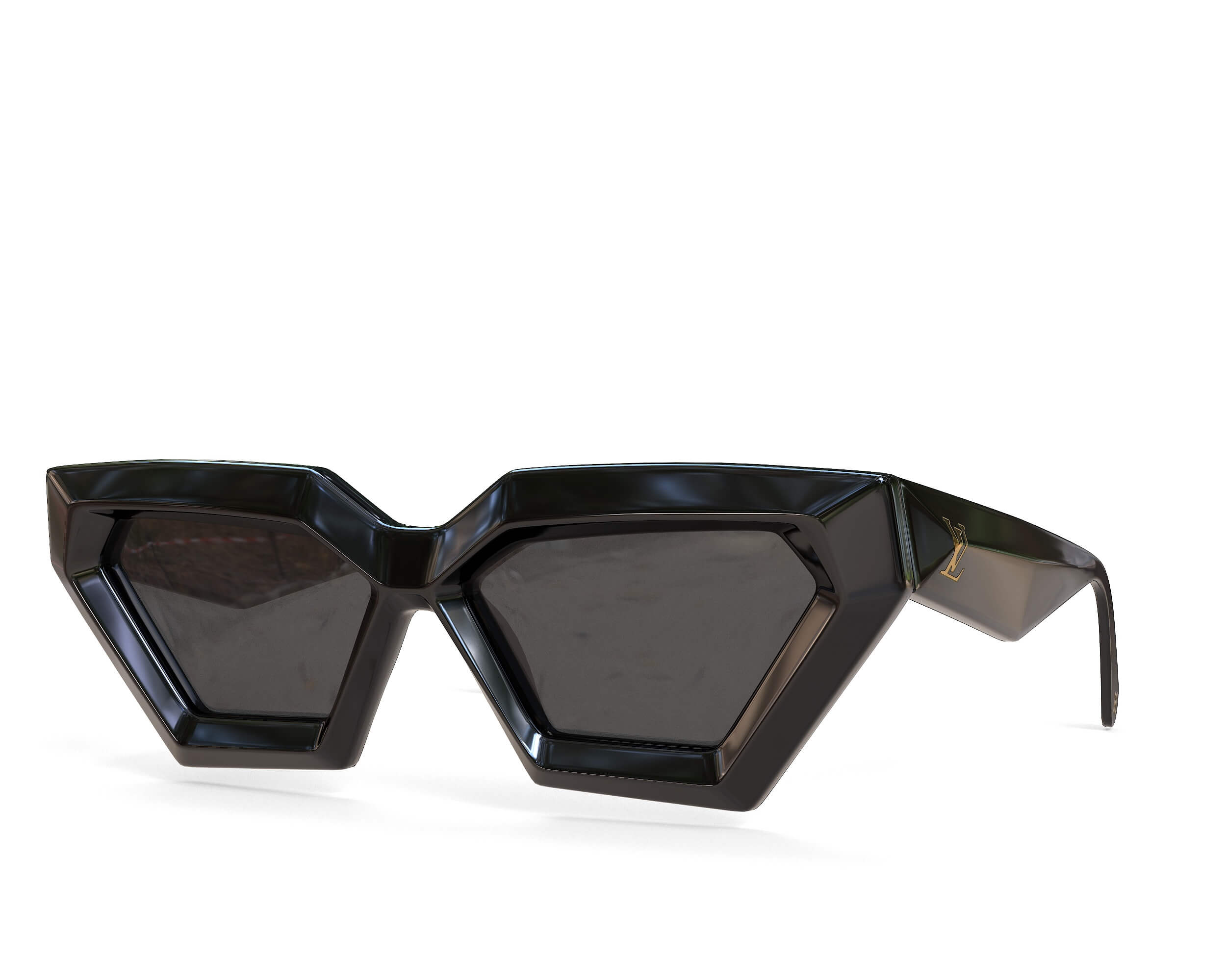 Louis Vuitton Cut Sunglasses - 3D Model by 3dmonk