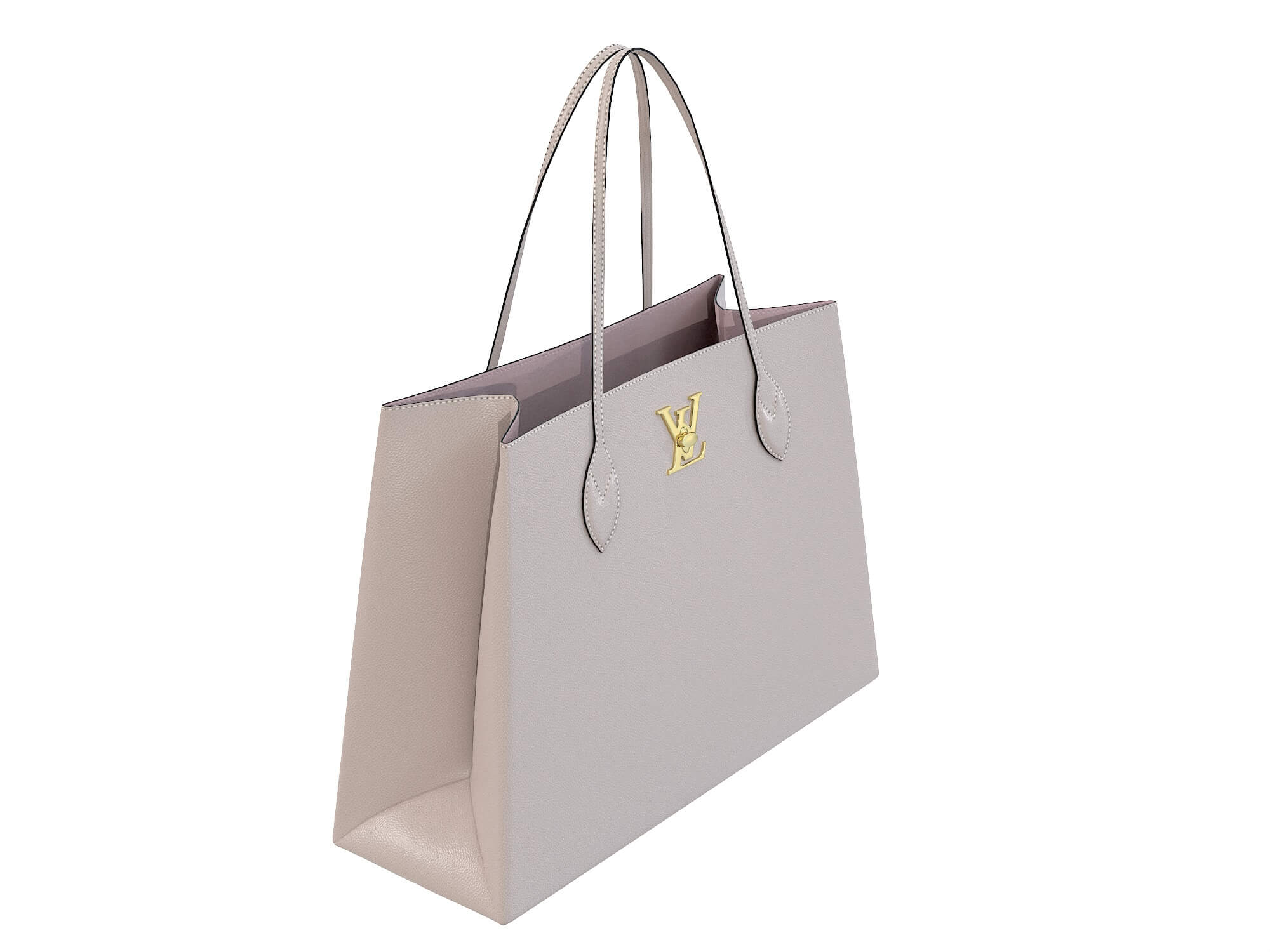 Louis Vuitton Lockme Shopper Bag Cream - 3D Model by 3dmonk