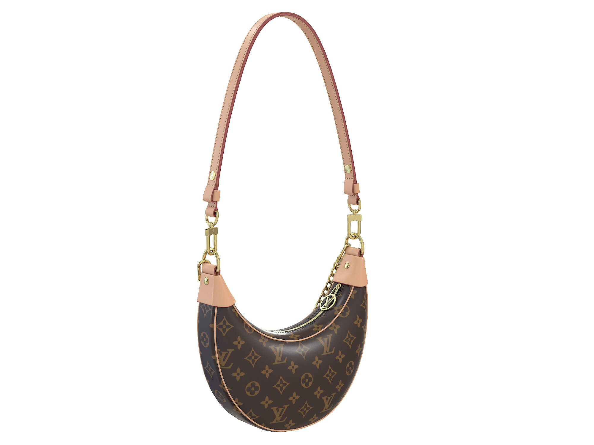 Louis Vuitton Loop Baguette Bag Monogram - 3D Model by 3dmonk