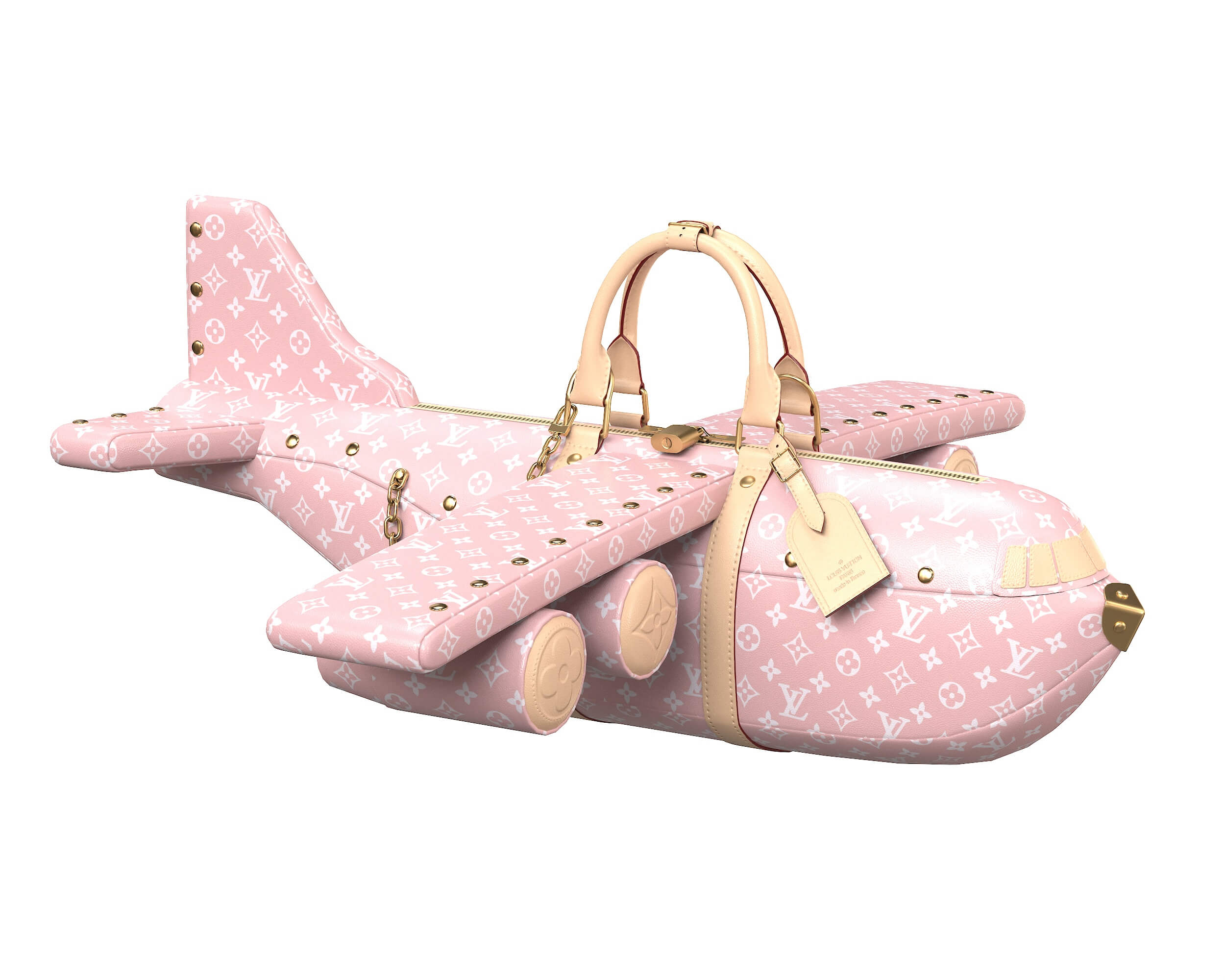 Louis Vuitton LV Airplane Bag by Virgil Abloh - 3D Model by 3dmonk