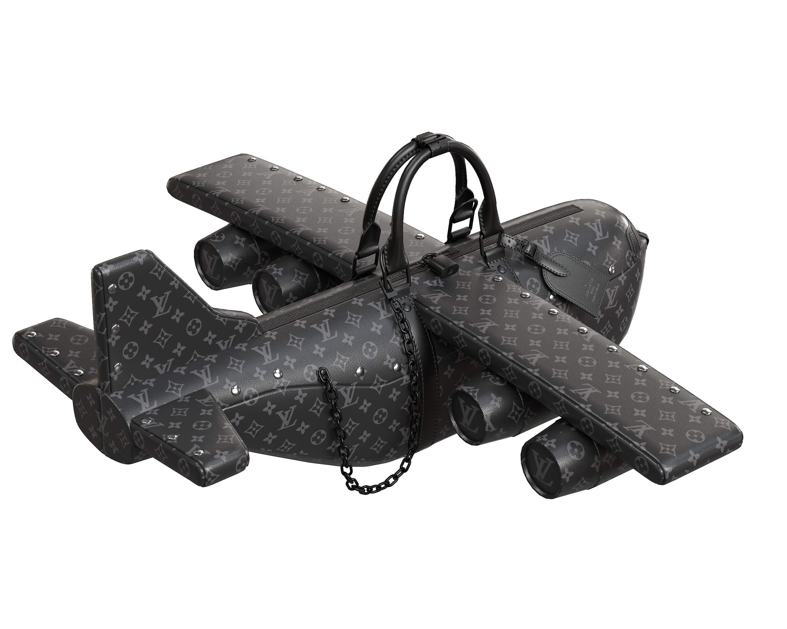 Louis Vuitton LV Airplane Bag by Virgil Abloh - 3D Model by 3dmonk