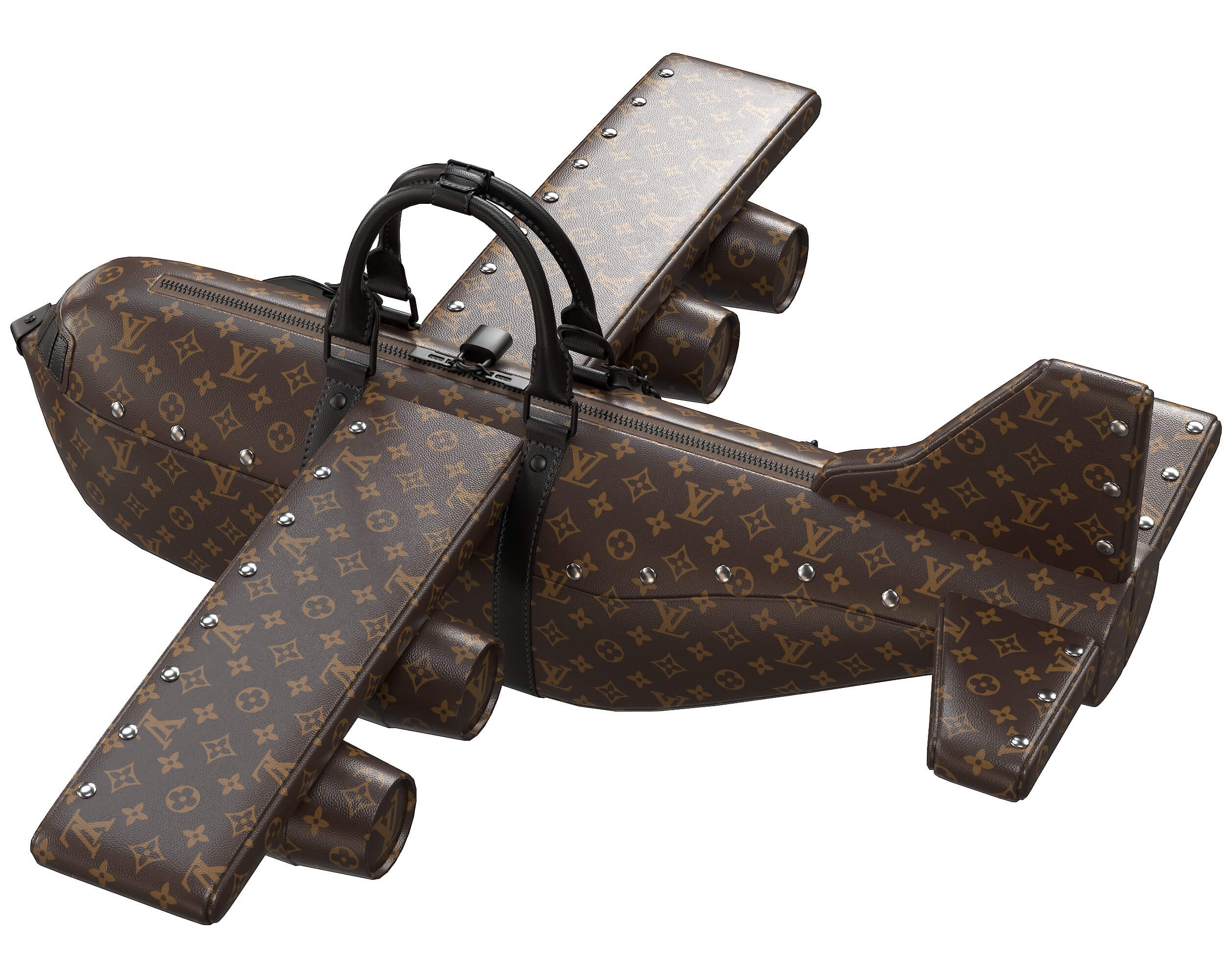Louis Vuitton LV Airplane Bag by Virgil Abloh - 3D Model by 3dmonk