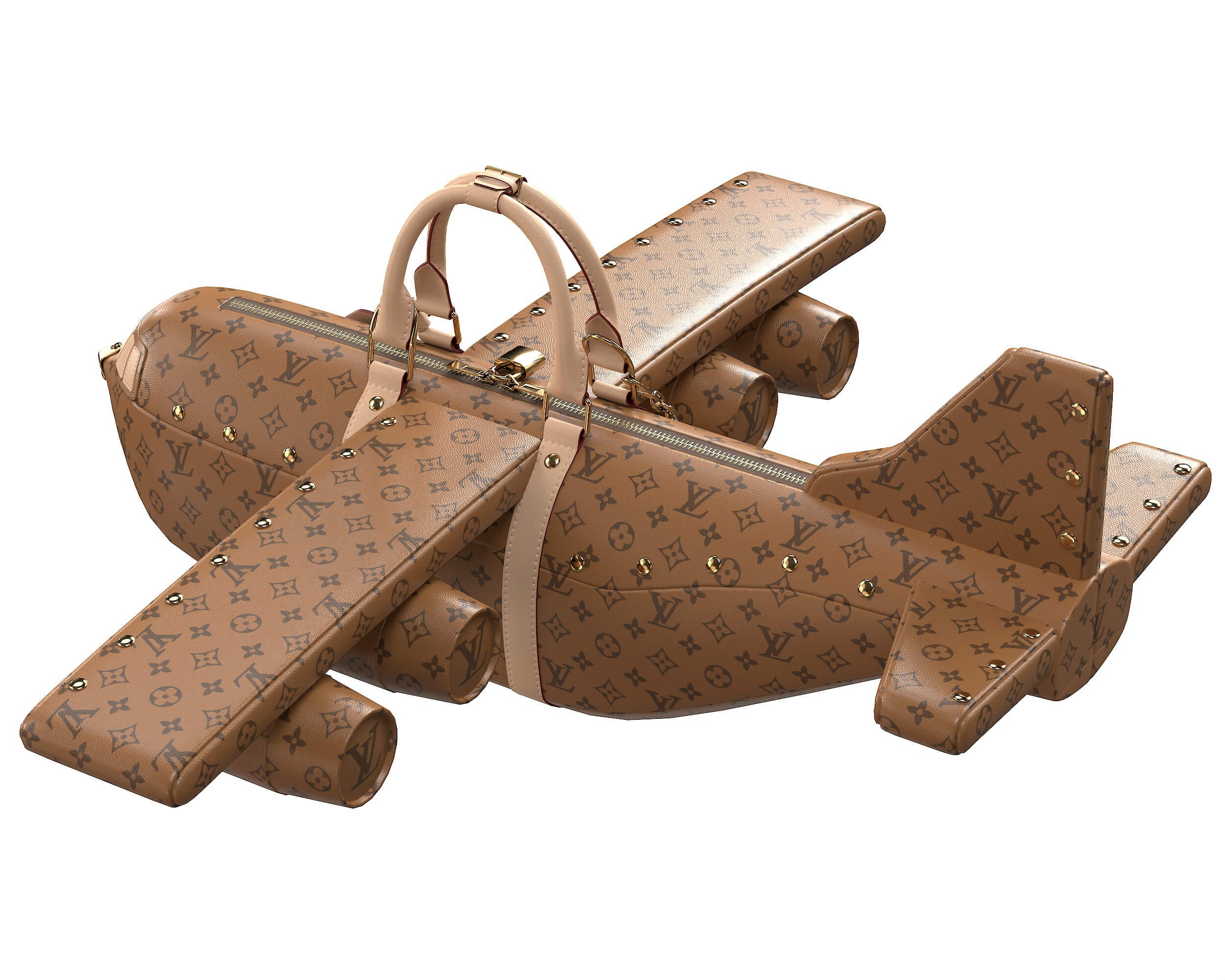 Louis Vuitton LV Airplane Bag by Virgil Abloh - 3D Model by 3dmonk