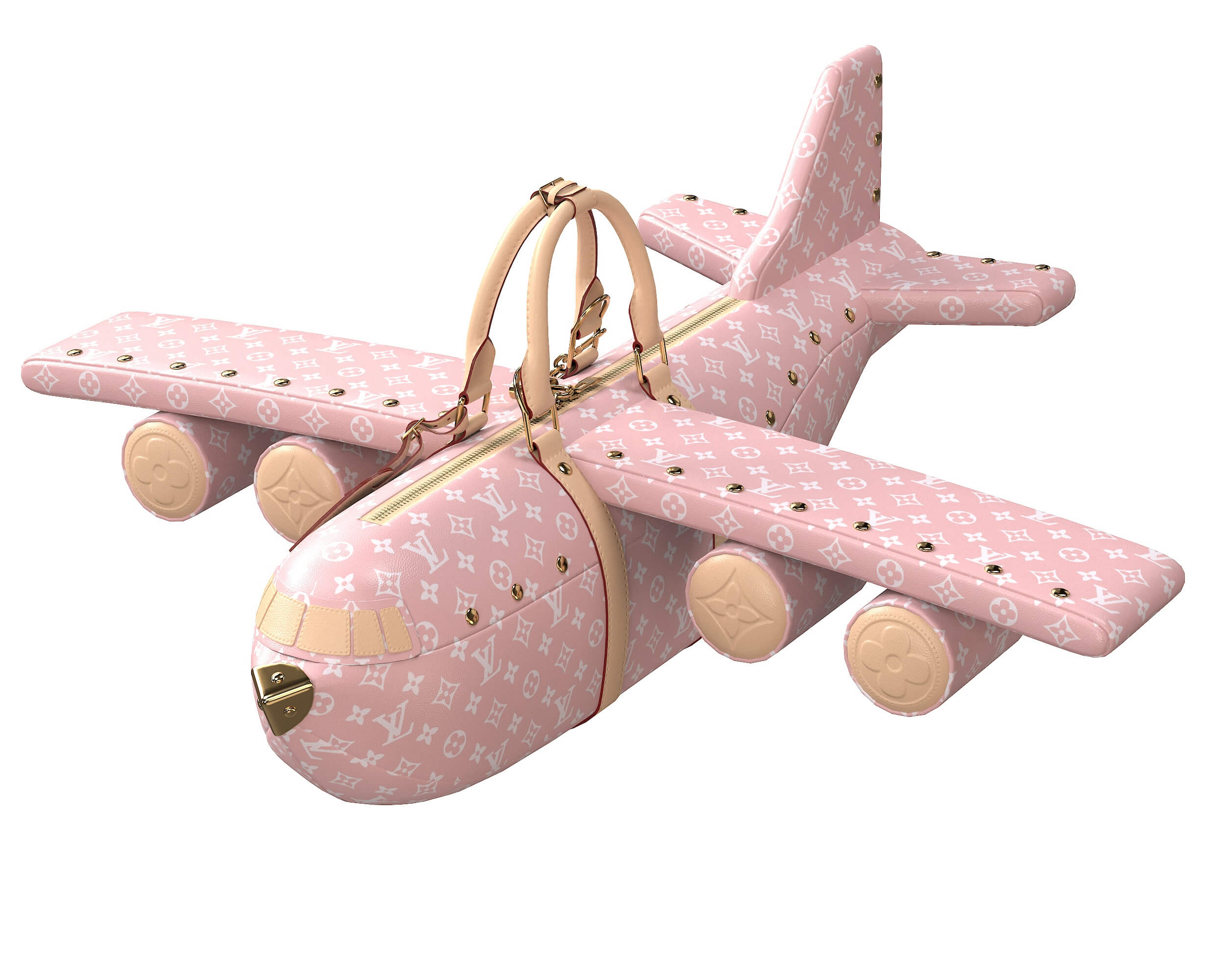 Louis Vuitton LV Airplane Bag by Virgil Abloh - 3D Model by 3dmonk