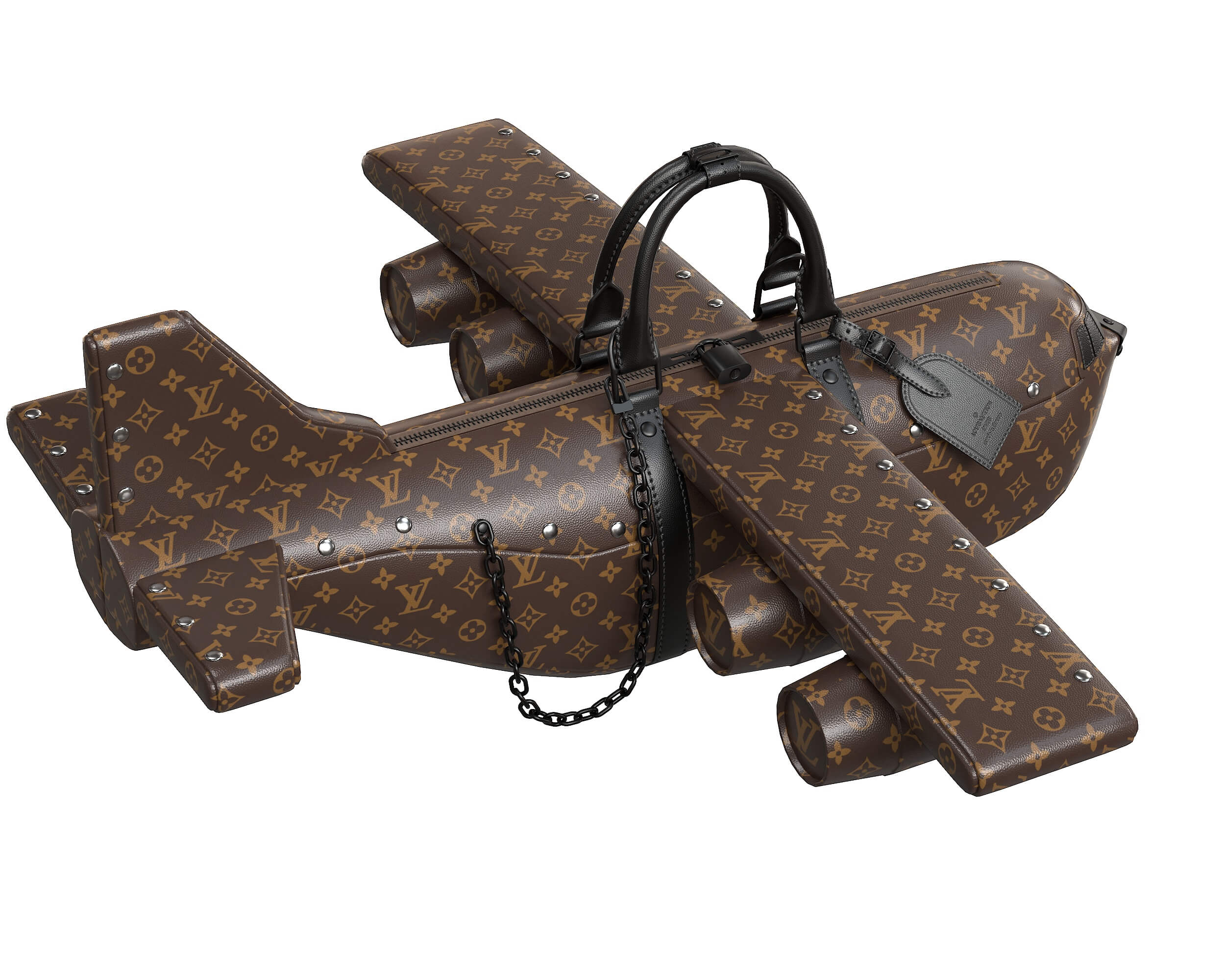 Louis Vuitton LV Airplane Bag by Virgil Abloh - 3D Model by 3dmonk