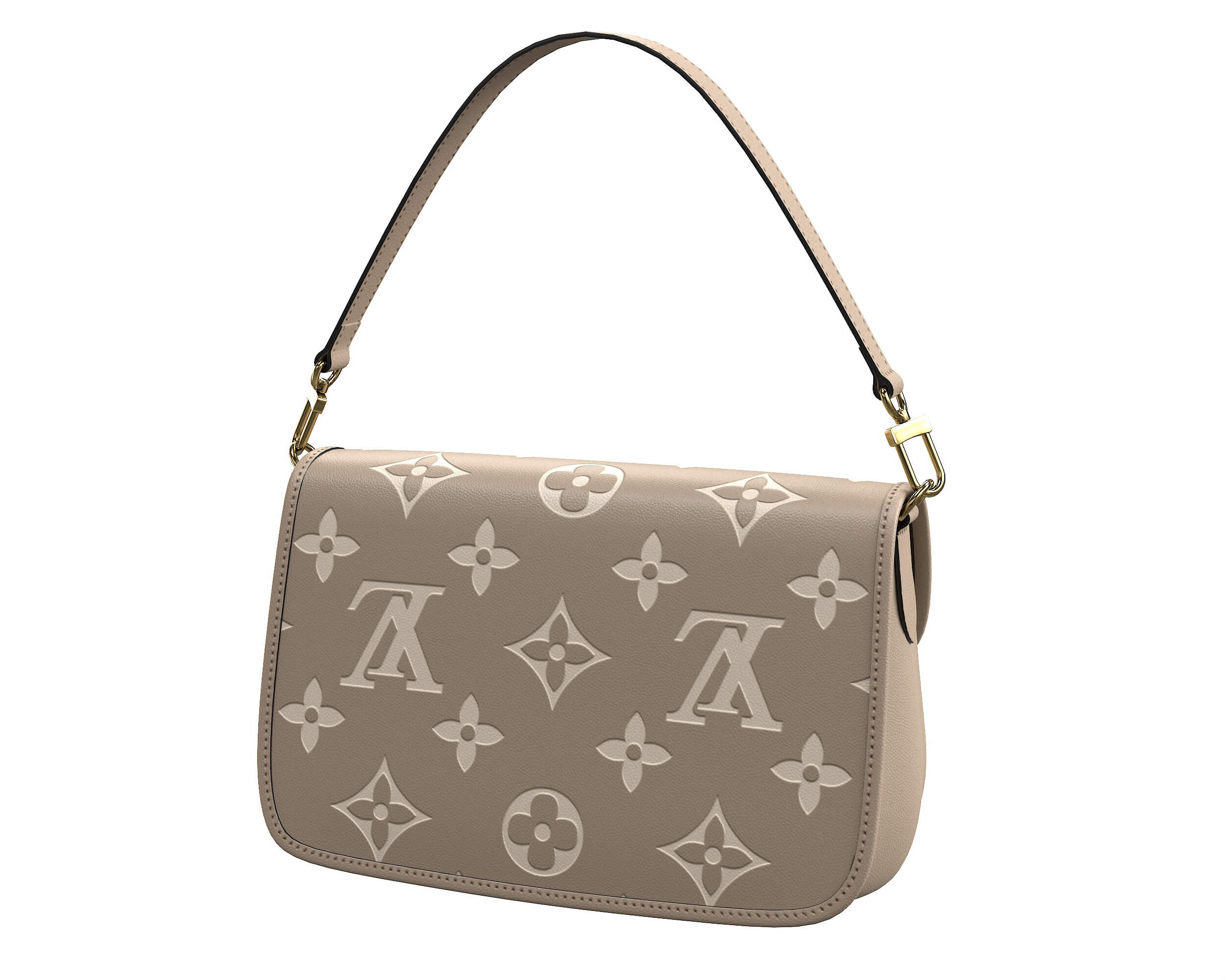 Louis Vuitton LV Diane Bag Cream - 3D Model by 3dmonk