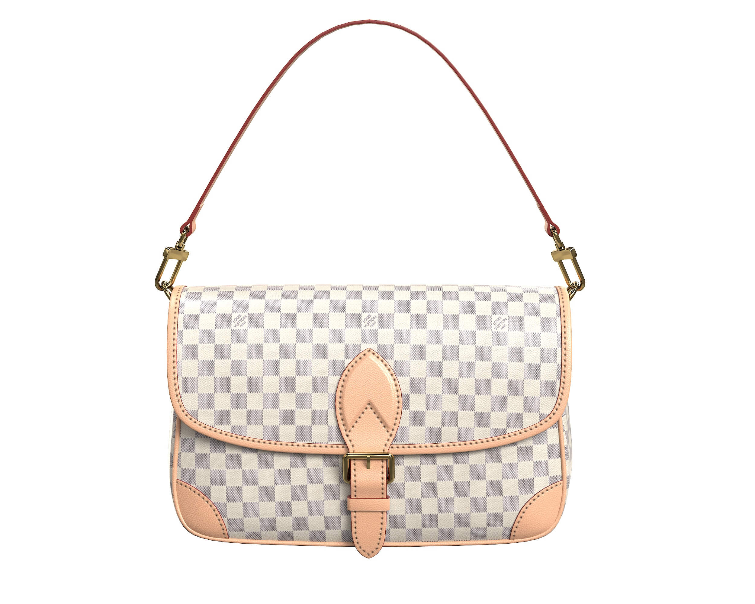 Louis Vuitton LV Diane Bag Damier Azur Canvas - 3D Model by 3dmonk
