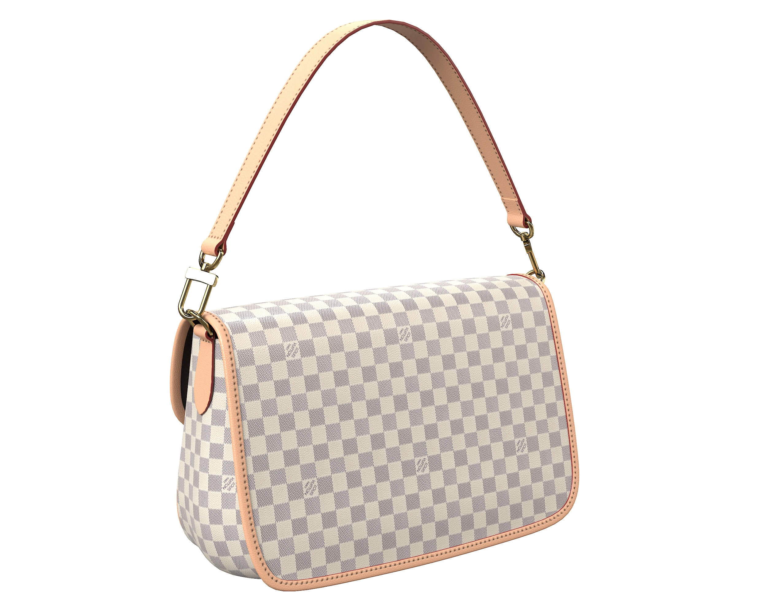 Louis Vuitton LV Diane Bag Damier Azur Canvas - 3D Model by 3dmonk