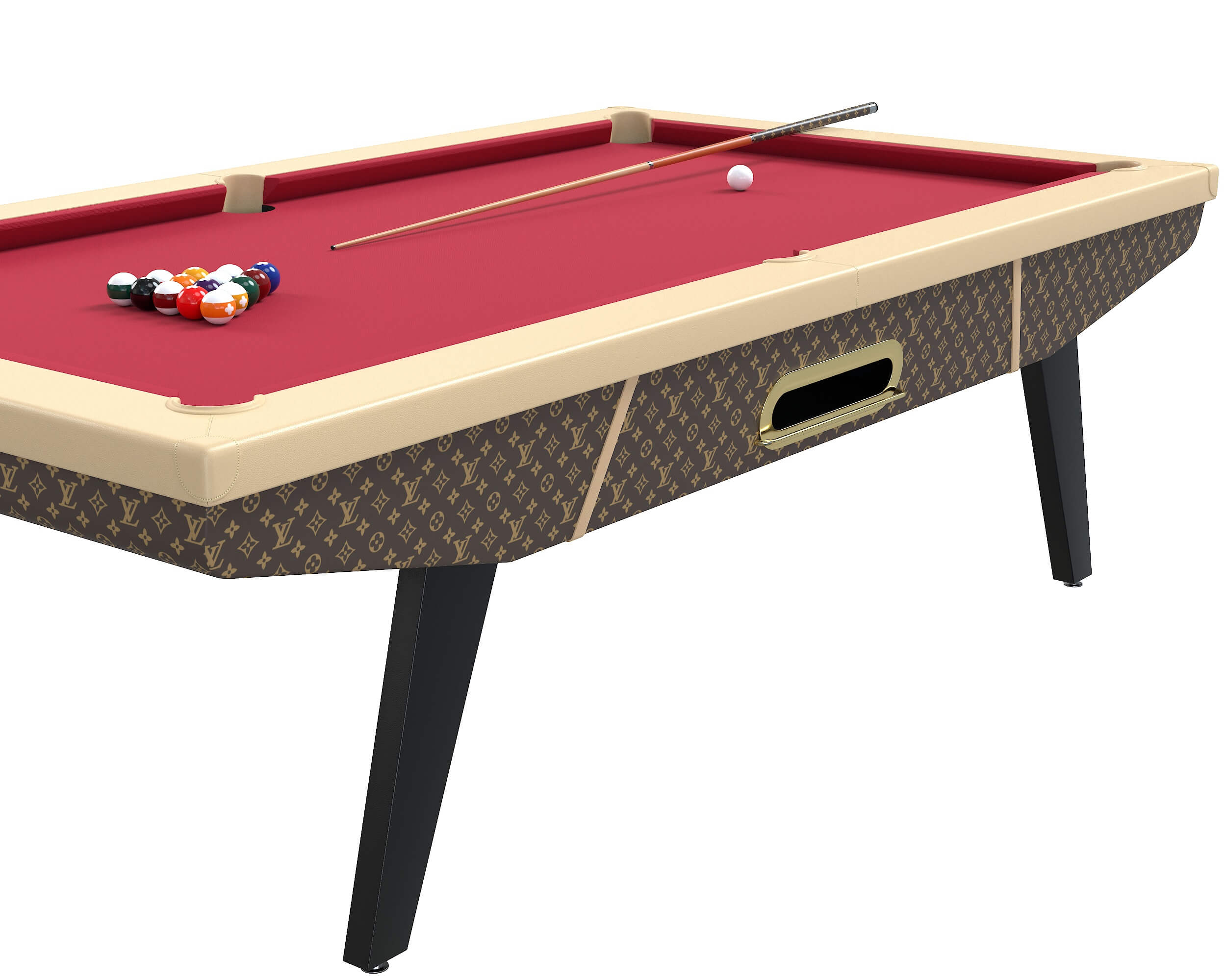 Louis Vuitton LV Pool Billiard Leather GM Table - 3D Model by 3dmonk