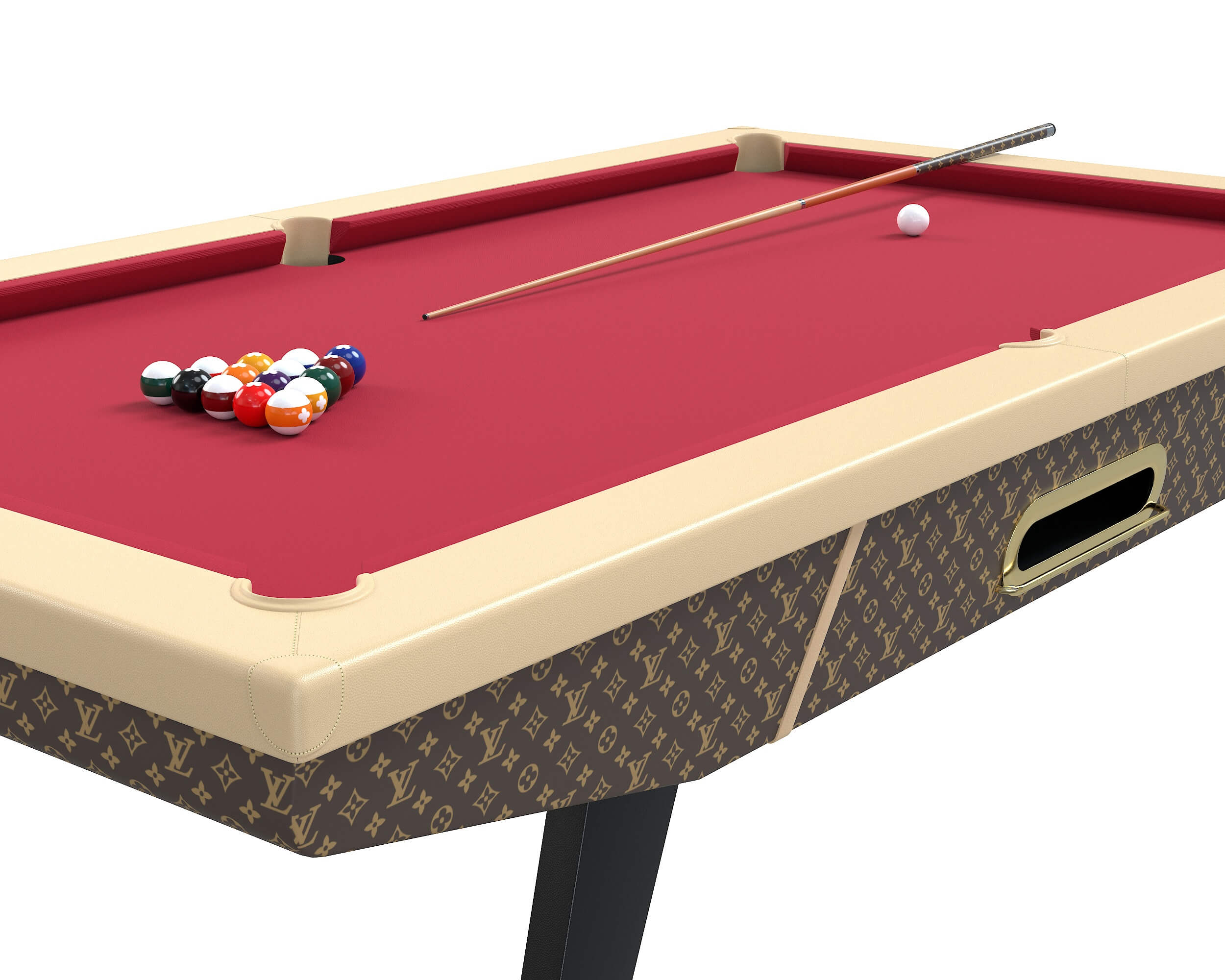 Louis Vuitton LV Pool Billiard Leather GM Table - 3D Model by 3dmonk