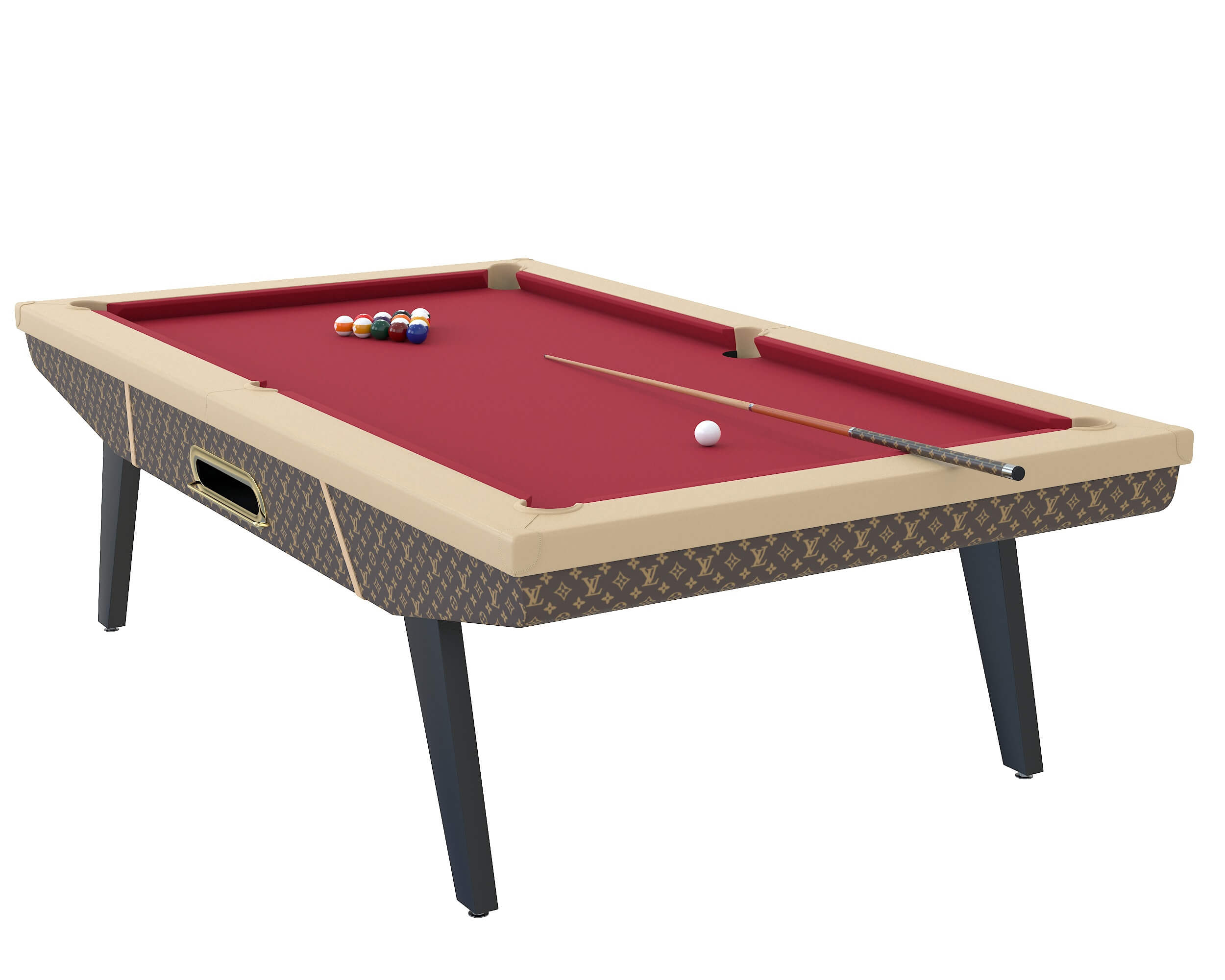 Louis Vuitton LV Pool Billiard Leather GM Table - 3D Model by 3dmonk