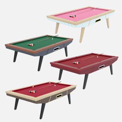 Louis Vuitton LV Pool Billiard Leather GM Table - 3D Model by 3dmonk