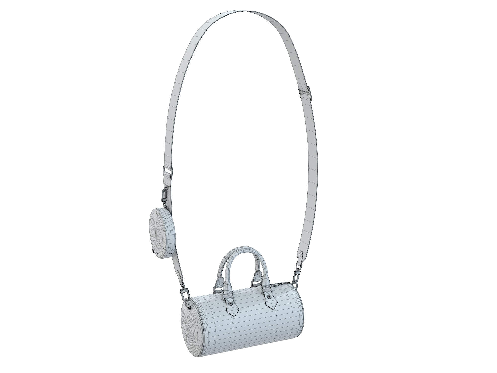 Louis Vuitton Papillon BB Bag Black - 3D Model by 3dmonk