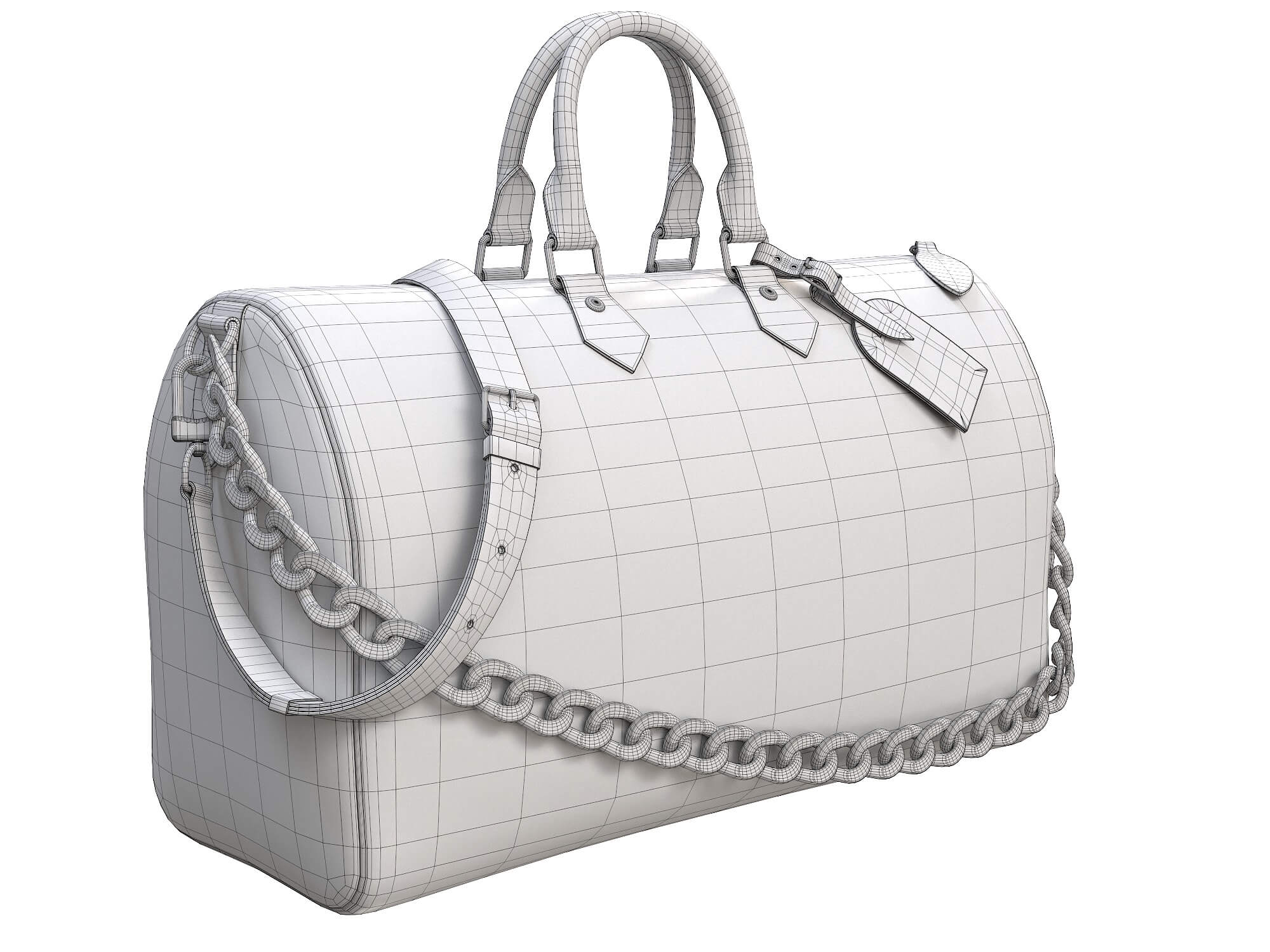 Louis Vuitton Pharrell Williams Millionaire Speedy Bag - 3D Model by 3dmonk