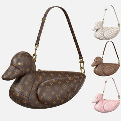 Louis Vuitton X Nigo Duck Bag - 3D Model by 3dmonk
