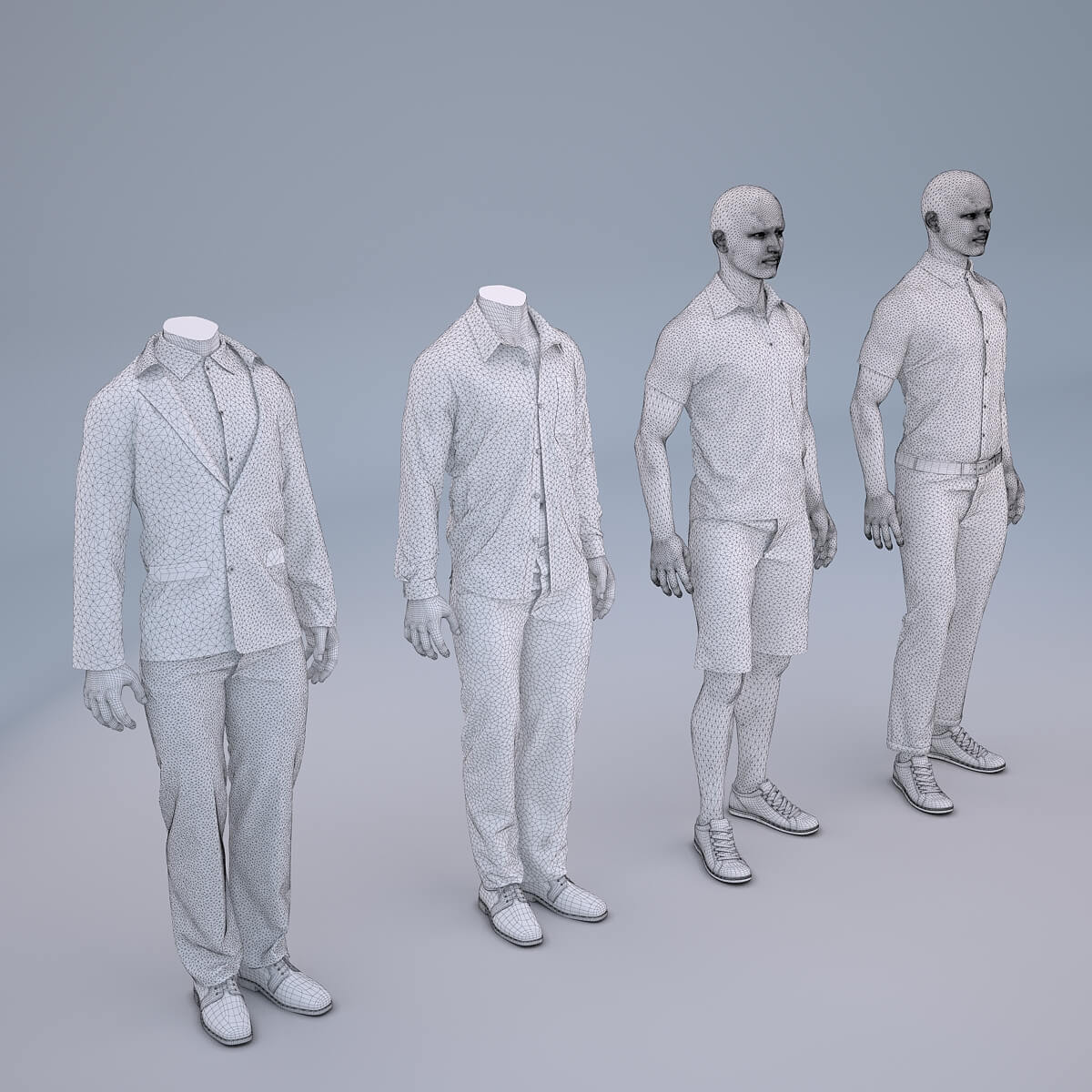 Mannequin Men Cloth Model for Shop Vol 1 by 3dmonk