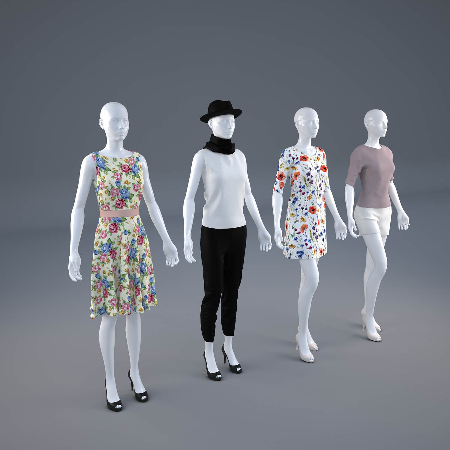 Mannequin Woman Cloth Model for Shop VOL1 by 3dmonk