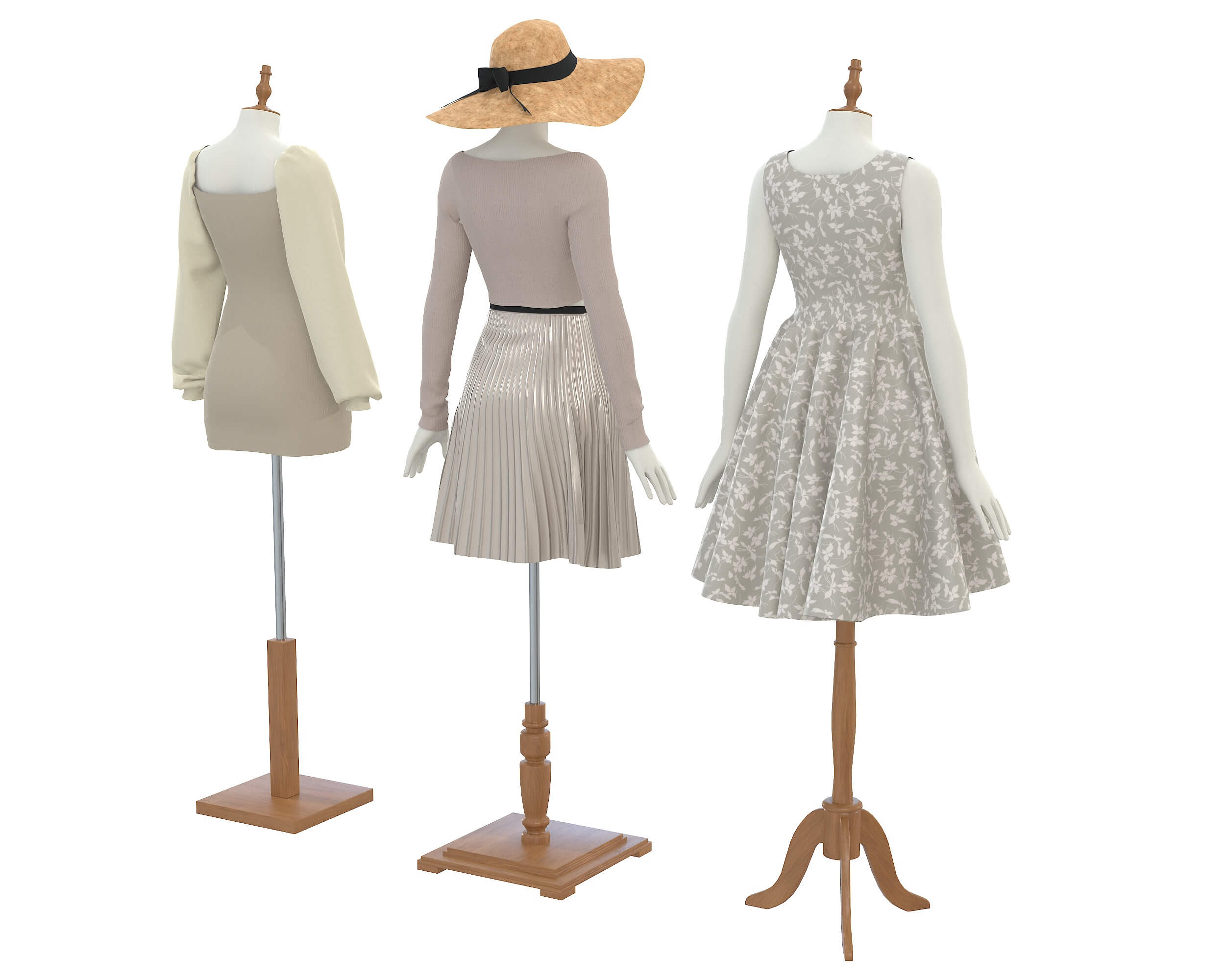 Mannequin Woman Cloth Model for Shop VOL5 by 3dmonk