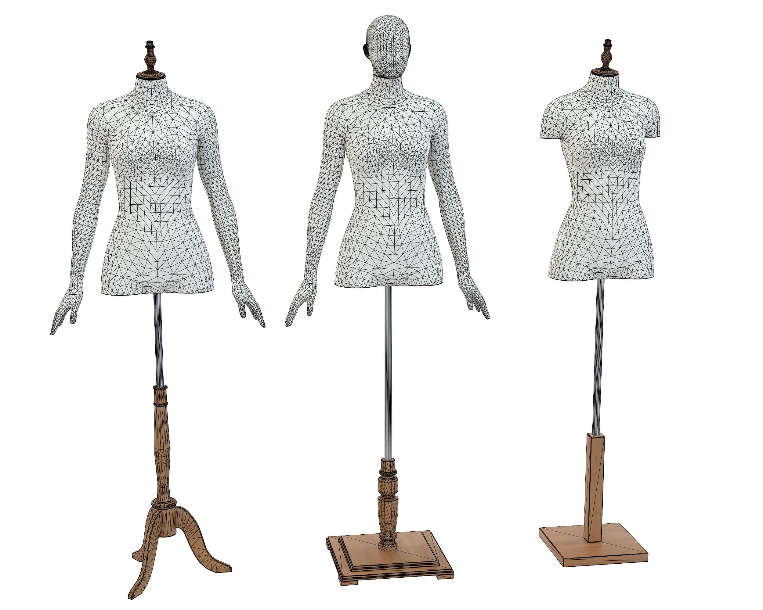 Mannequin Woman Cloth Model for Shop VOL5 by 3dmonk