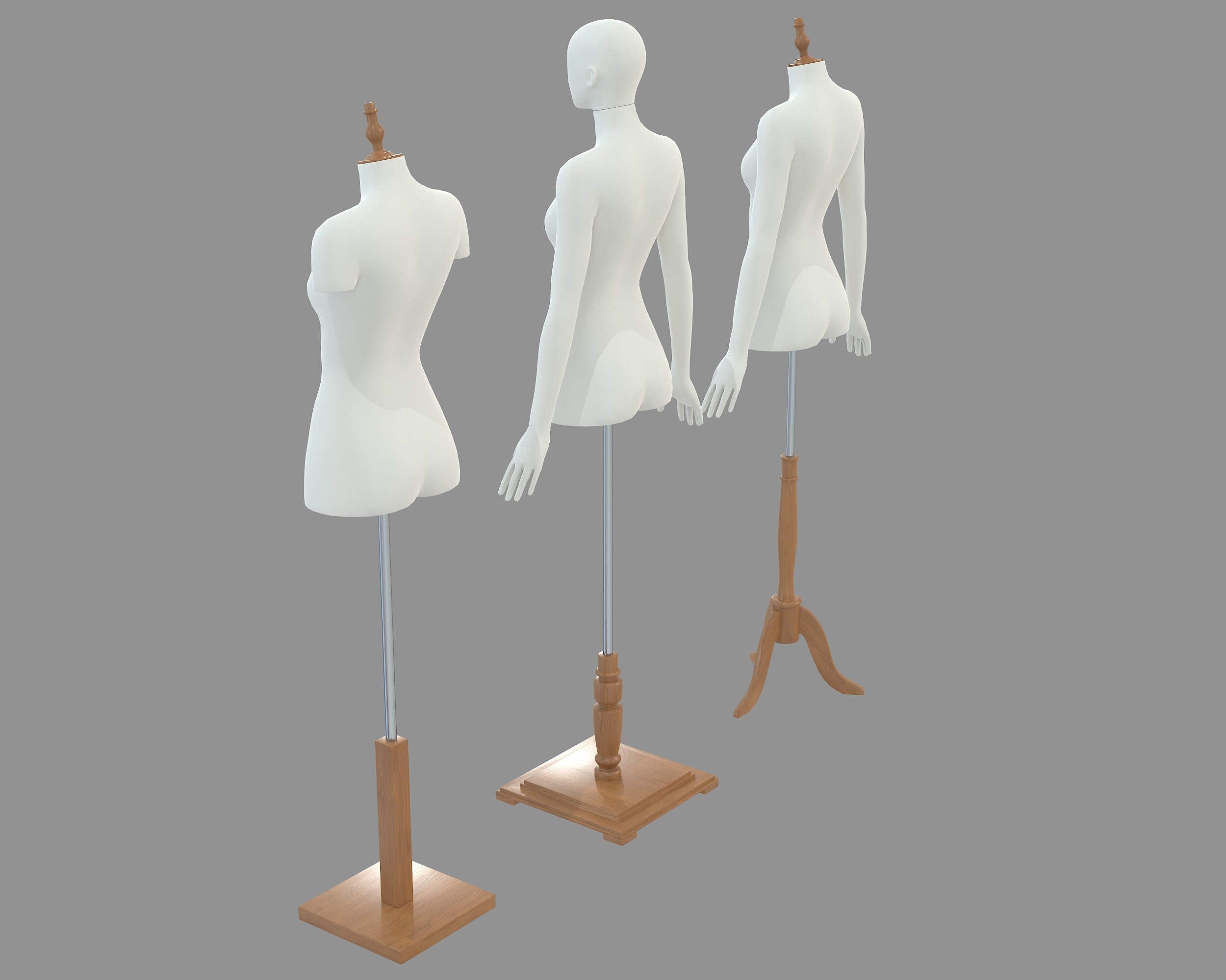 Mannequin Woman Stand Model for Shop by 3dmonk