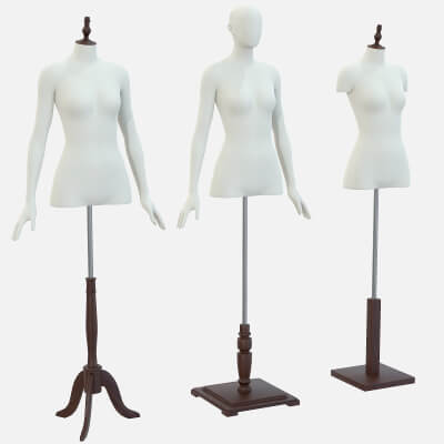 Mannequin Woman Stand Model for Shop by 3dmonk