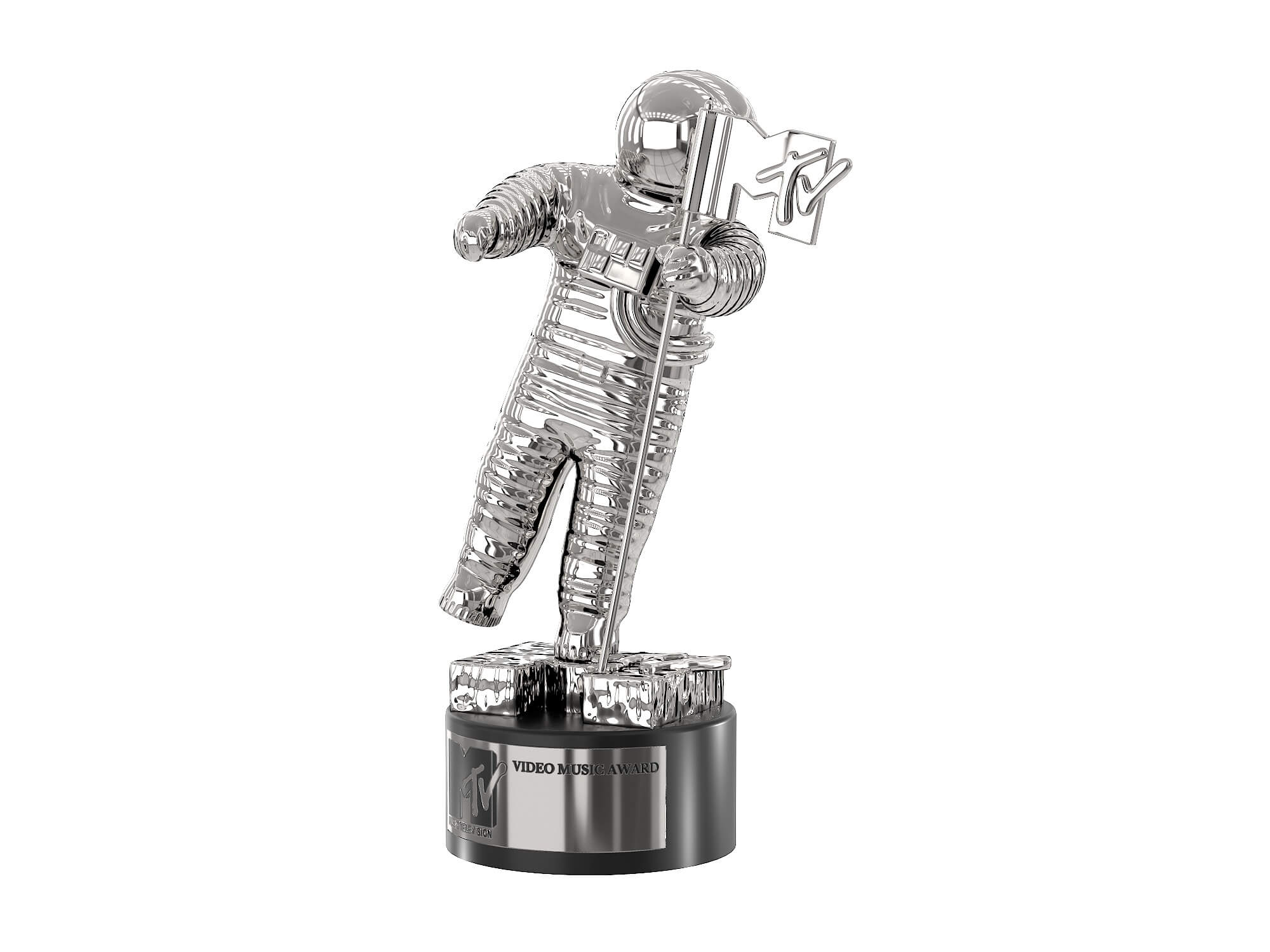 MTV Video Music Award Moonman Statuette - 3D Model by 3dmonk