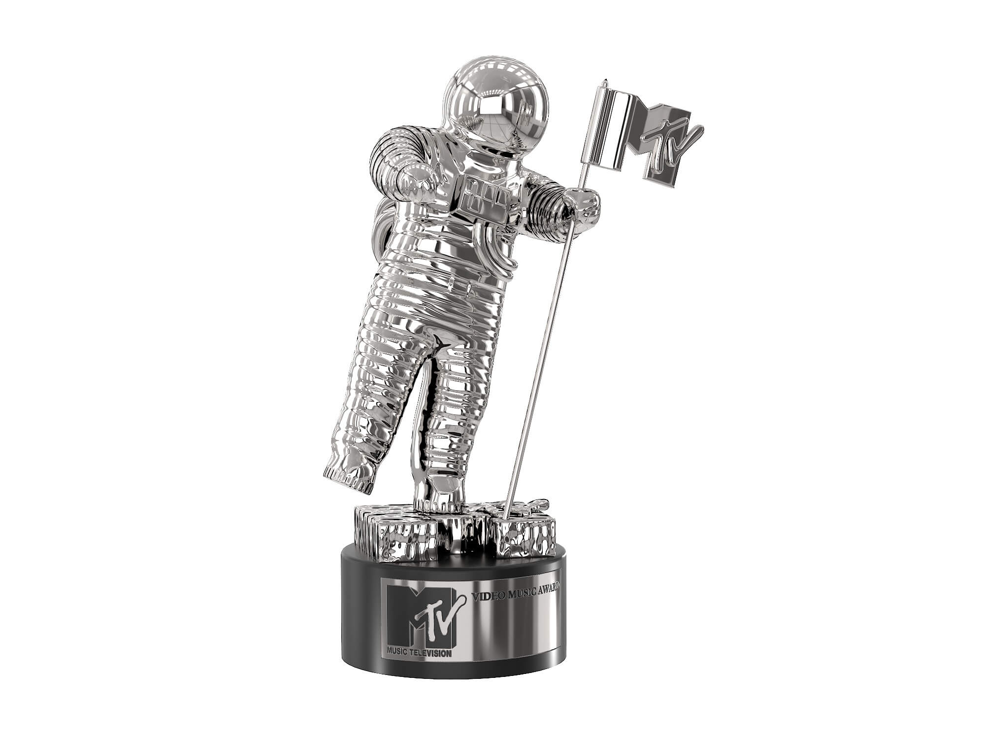 MTV Video Music Award Moonman Statuette - 3D Model by 3dmonk