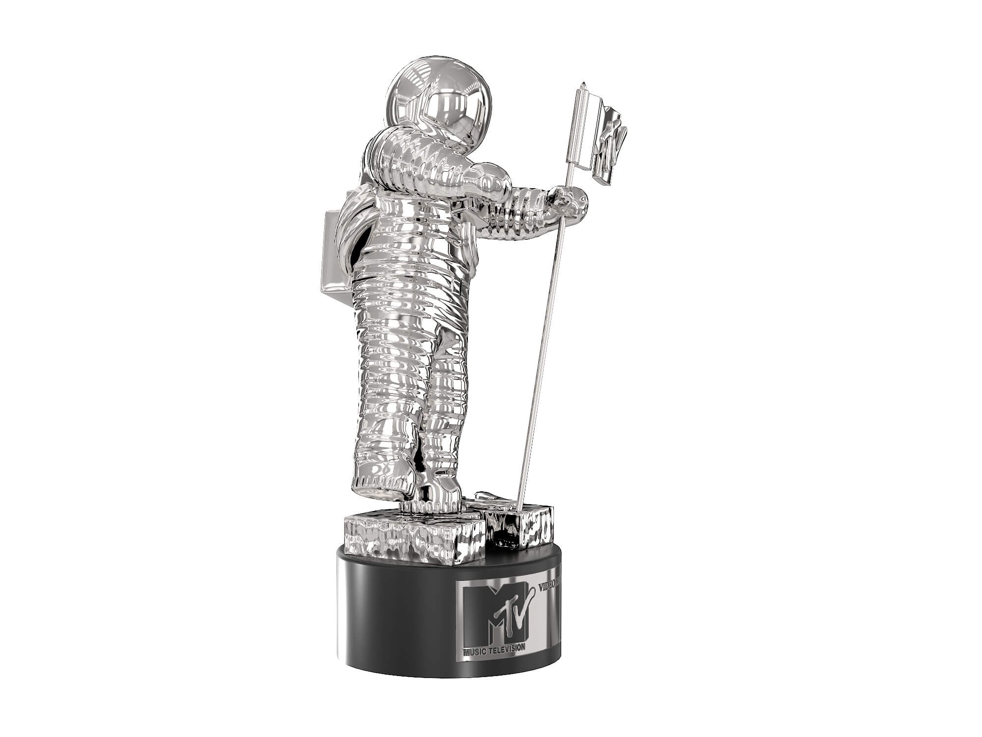 MTV Video Music Award Moonman Statuette - 3D Model by 3dmonk