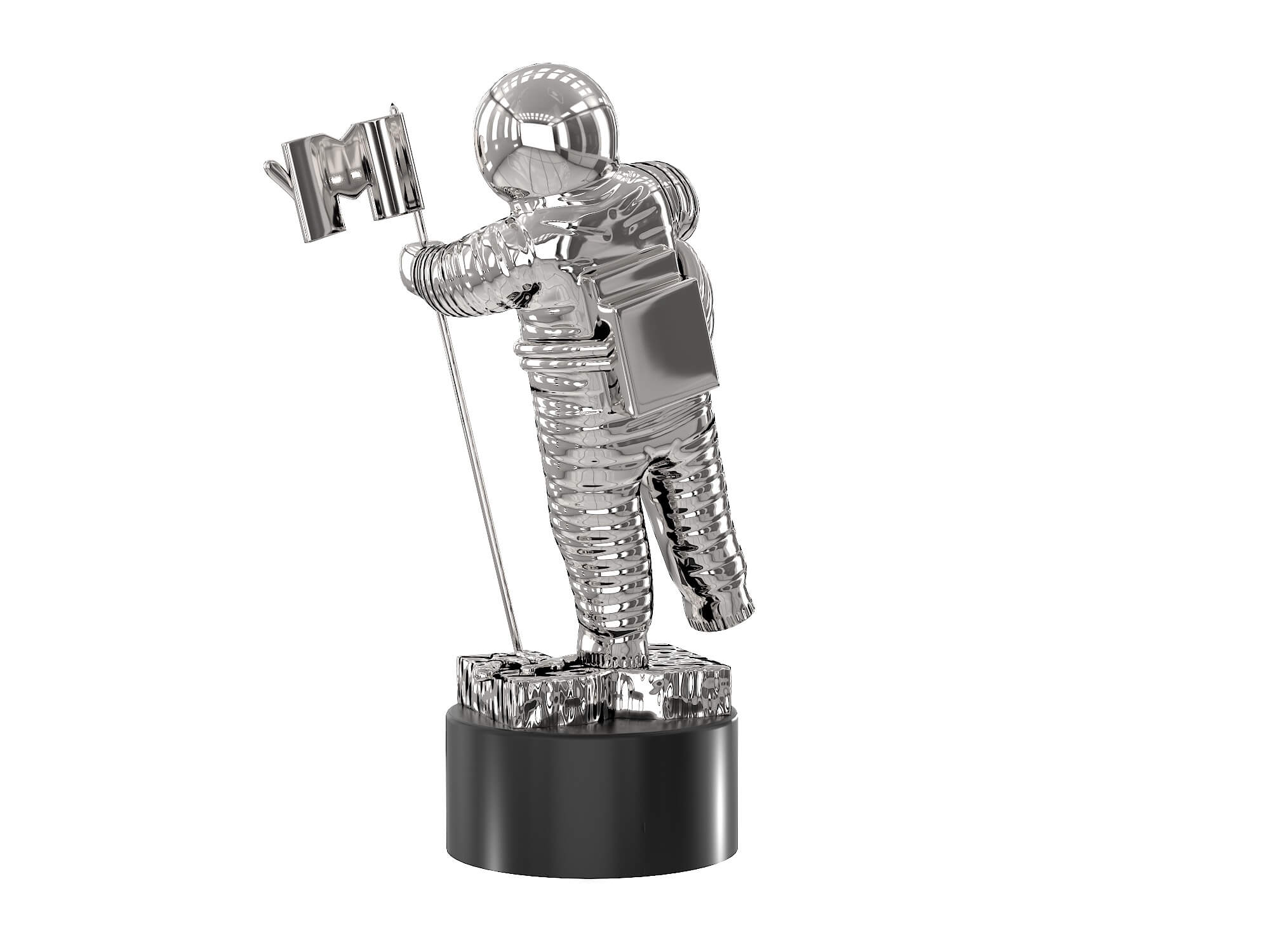 MTV Video Music Award Moonman Statuette - 3D Model by 3dmonk