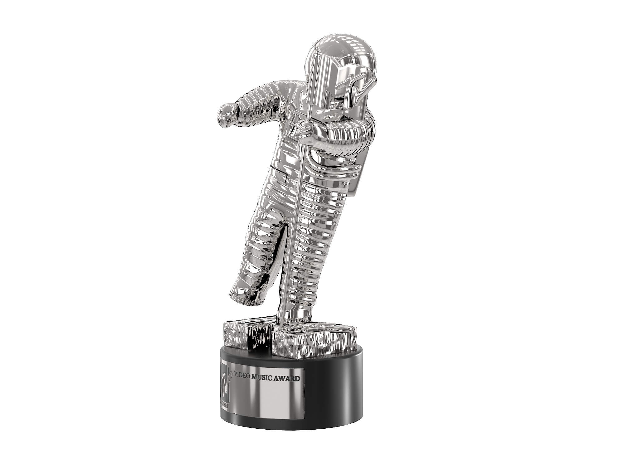 MTV Video Music Award Moonman Statuette - 3D Model by 3dmonk