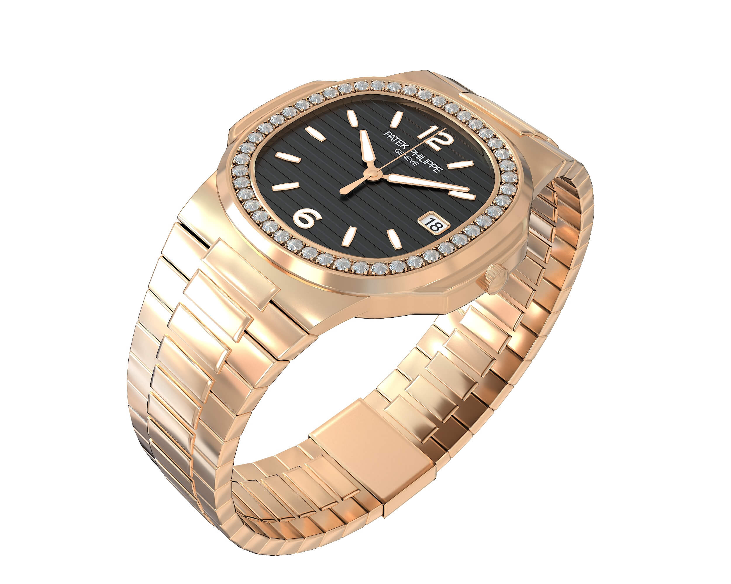 Patek Philippe Nautilus Ladies - 3D Model by 3dmonk